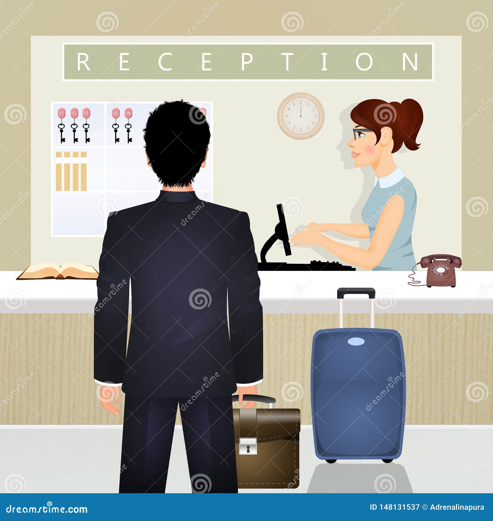Illustration of Business Travel Stock Illustration - Illustration of ...