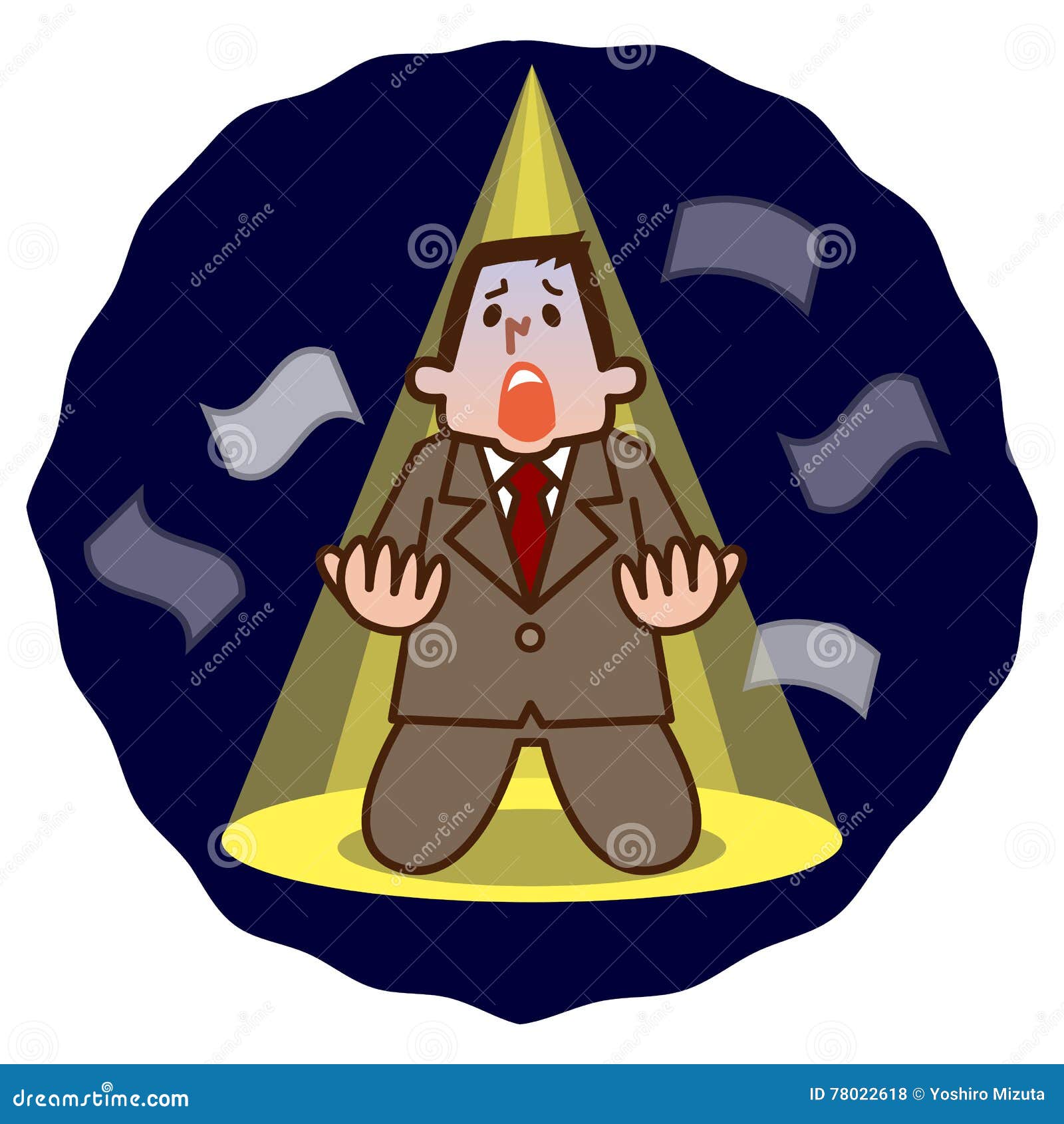 Illustration of Businessman Despair Stock Vector - Illustration of ...