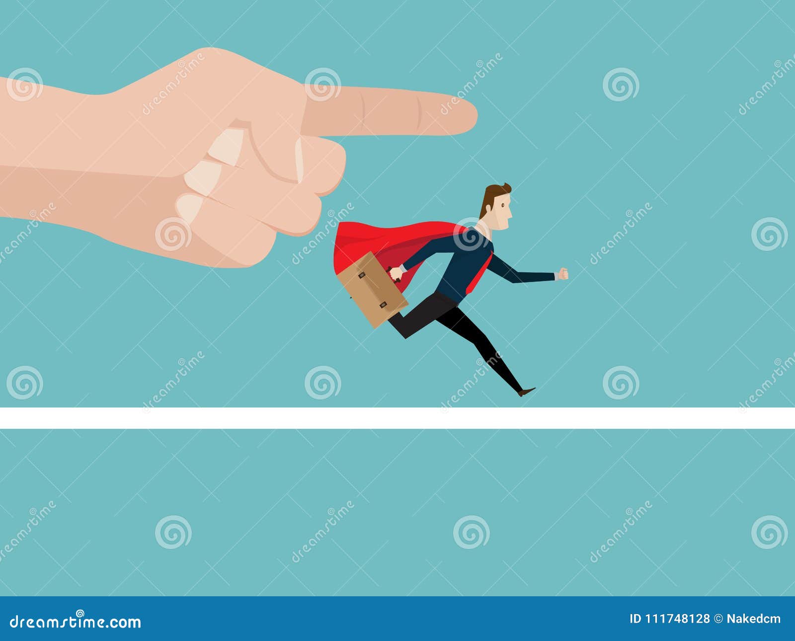 Illustration of Businessman Running with Hand Help Poiting To Success ... Illustration of Businessman Running with Hand Help Poiting To Success ...