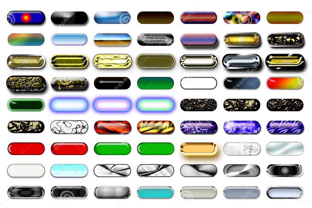 Illustration buttons 01 stock illustration. Illustration of colorful ...
