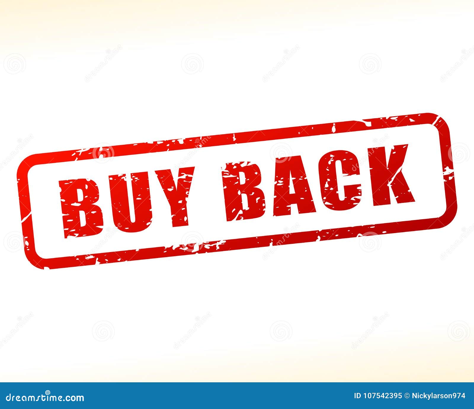 Buy back text buffered stock vector. Illustration of buffer - 107542395