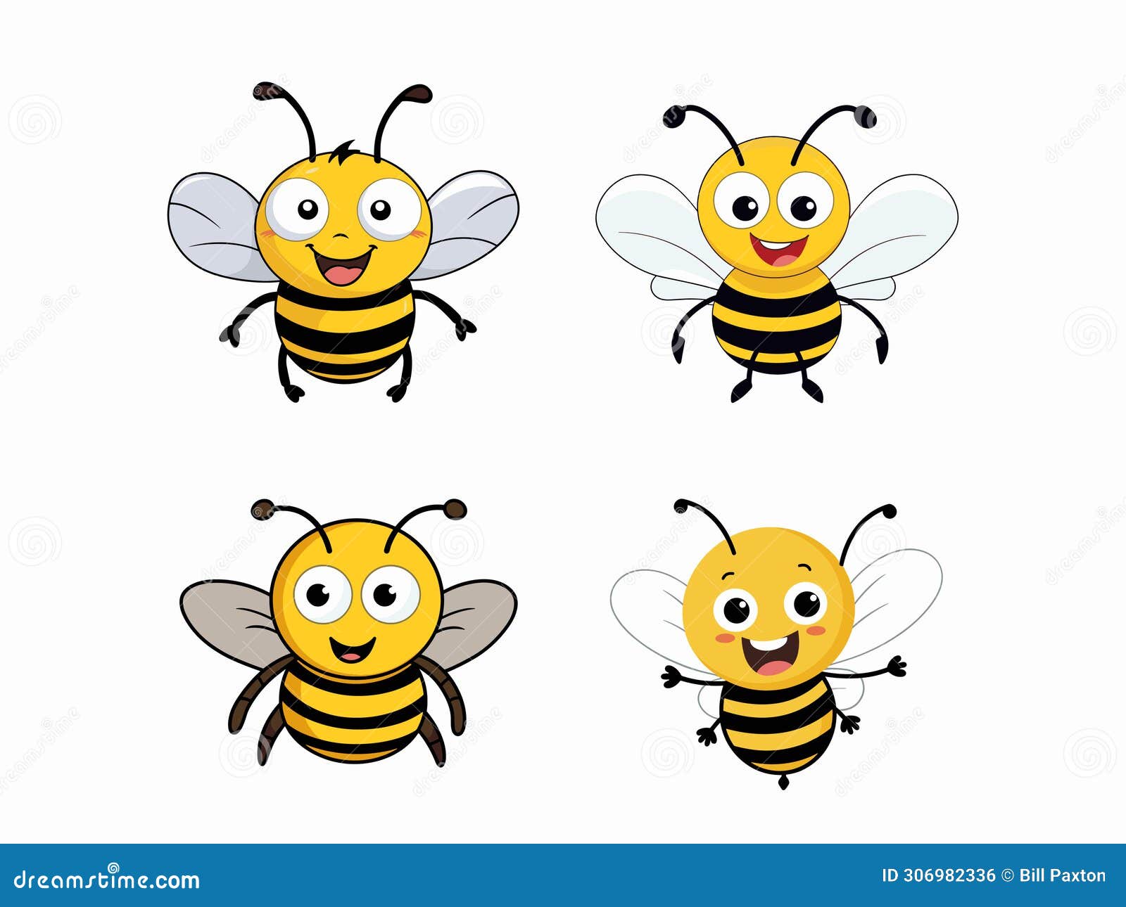 Illustration of a Buzzing Bee - Nature S Tiny Architect Stock Vector ...