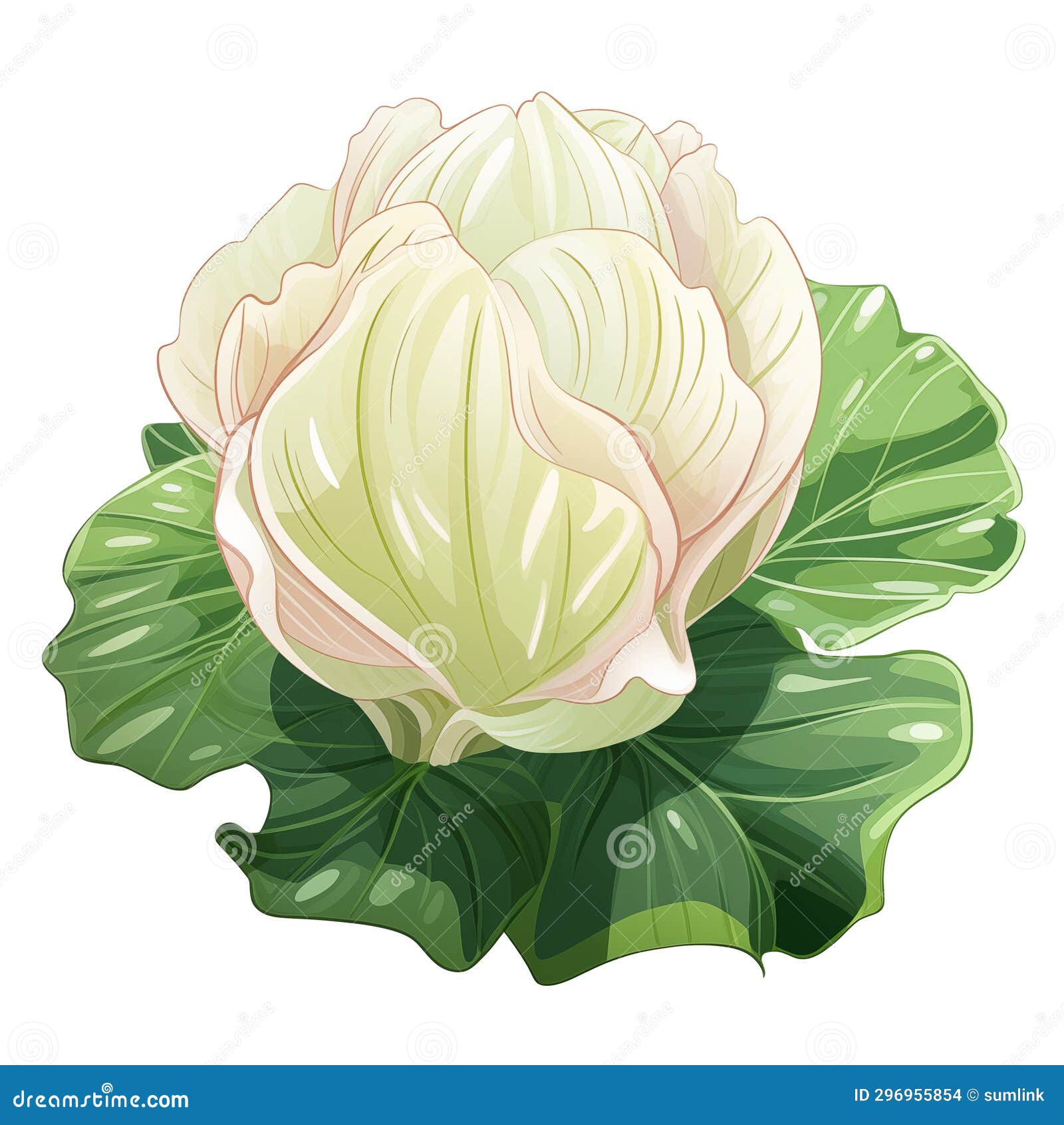 Illustration of a cabbage stock illustration. Illustration of pattern ...