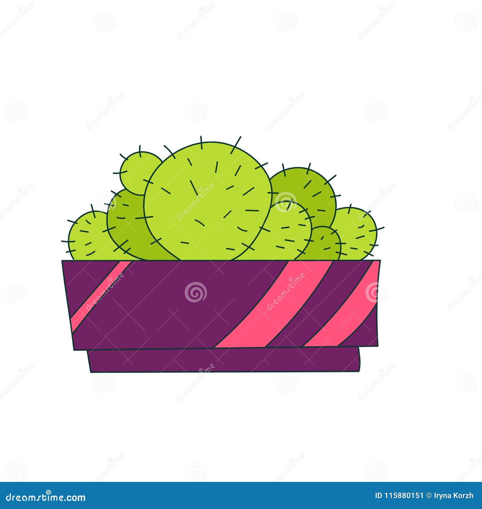 Illustration of Cactus. Vector. Cacti Vector Illustration Stock Vector ...