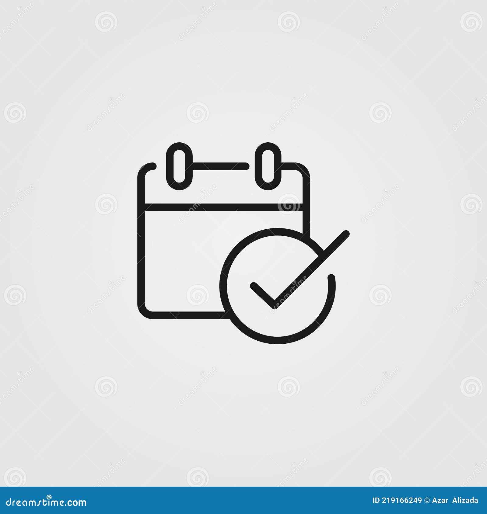Illustration of Calendar with Check Mark Icon. Event, Appointment ...