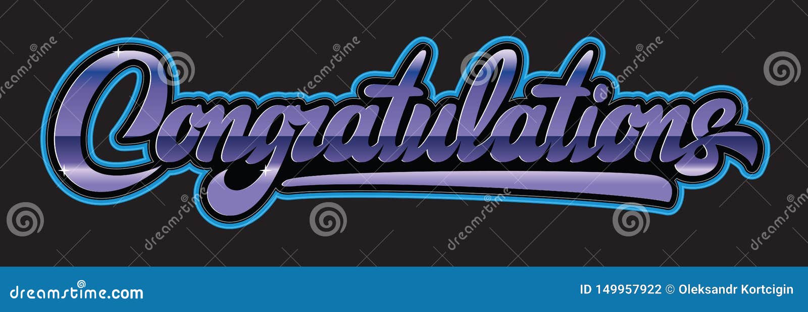 435 Congratulations, Vector Illustration, Isolate On Gray Background ...