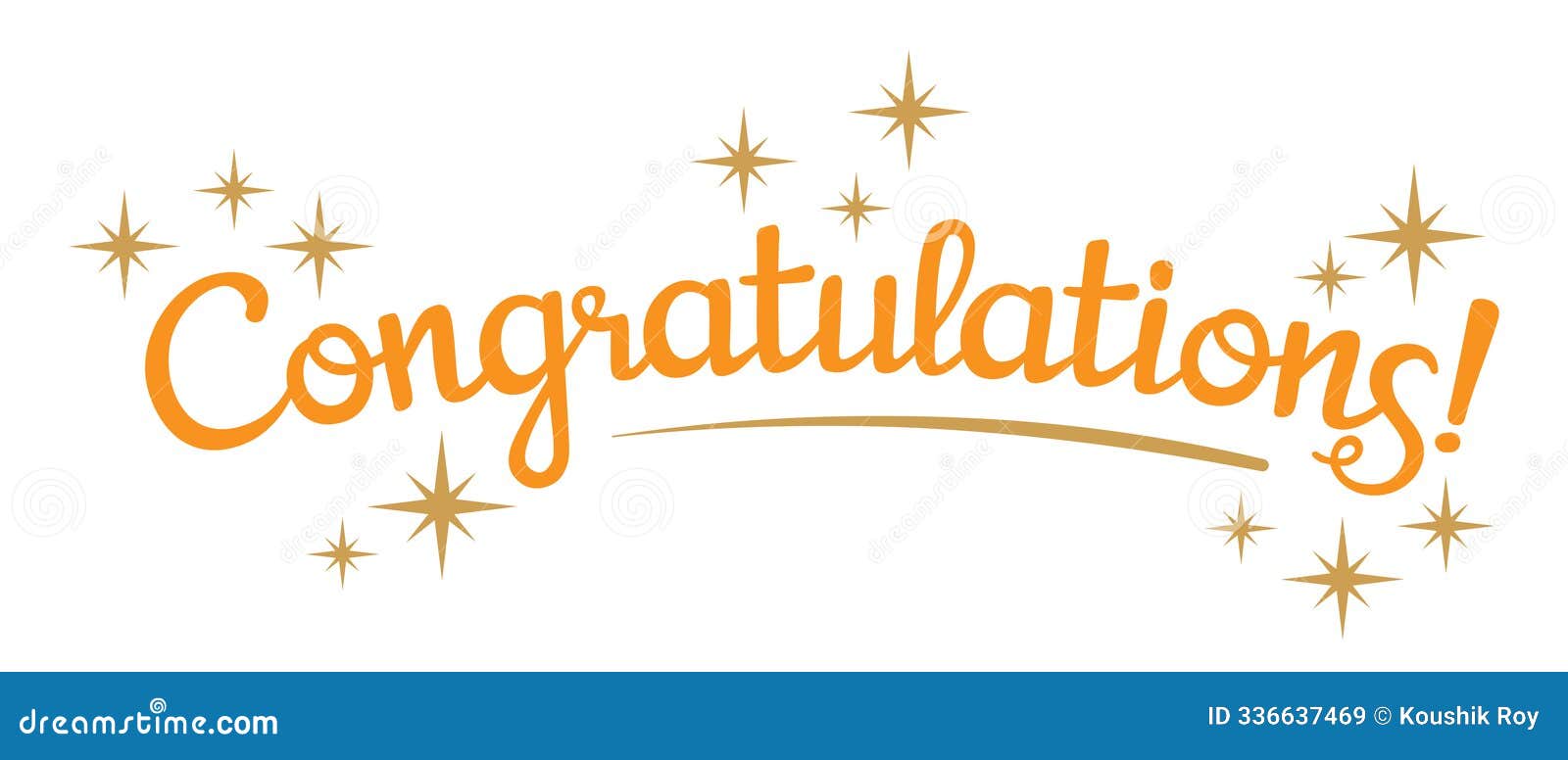 Illustration with Calligraphic Inscription Congratulations Vector ...