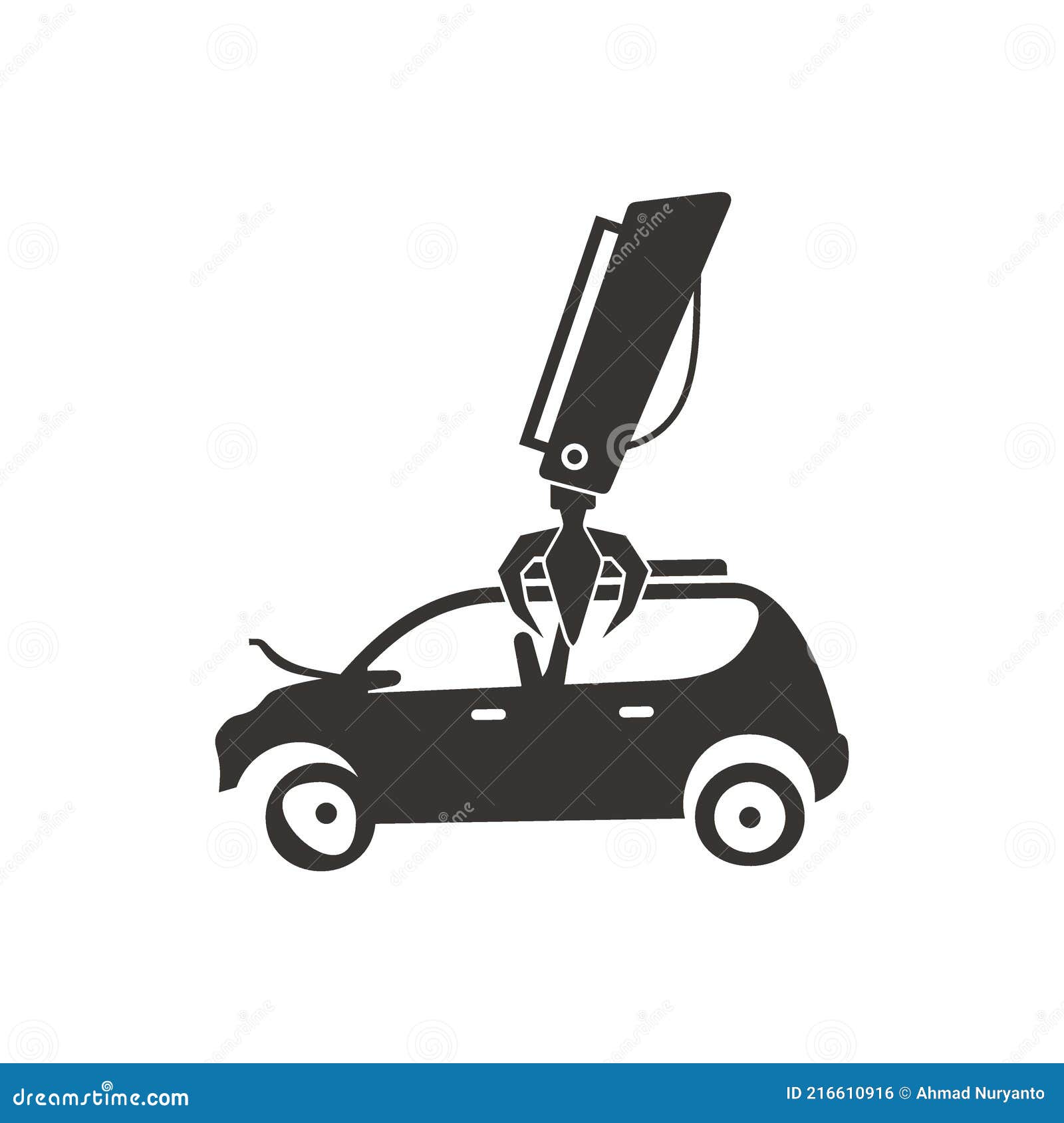 Car junkyard process stock vector. Illustration of icon - 216610916