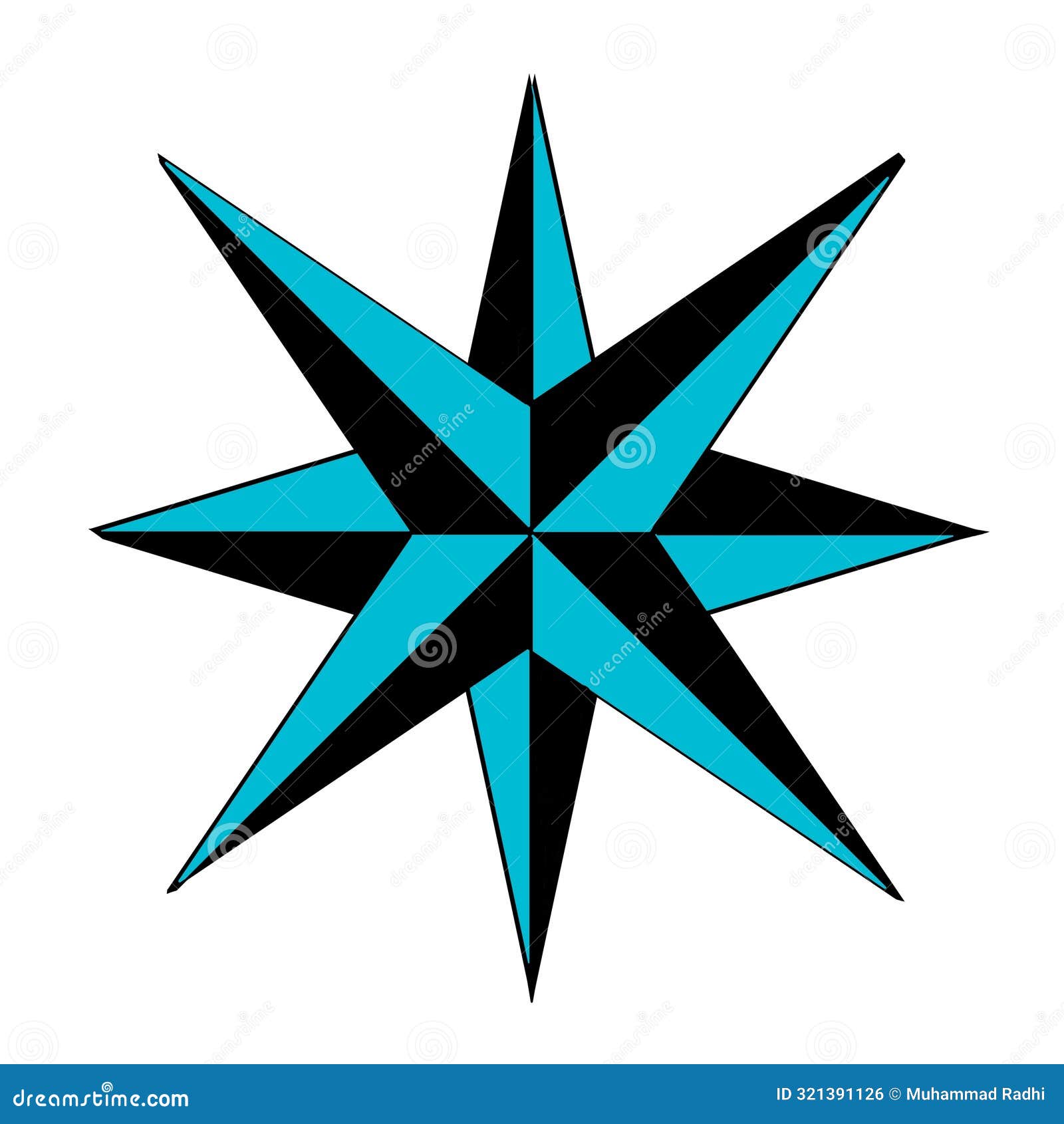 Illustration of the Cardinal Direction or Compass Stock Illustration ...