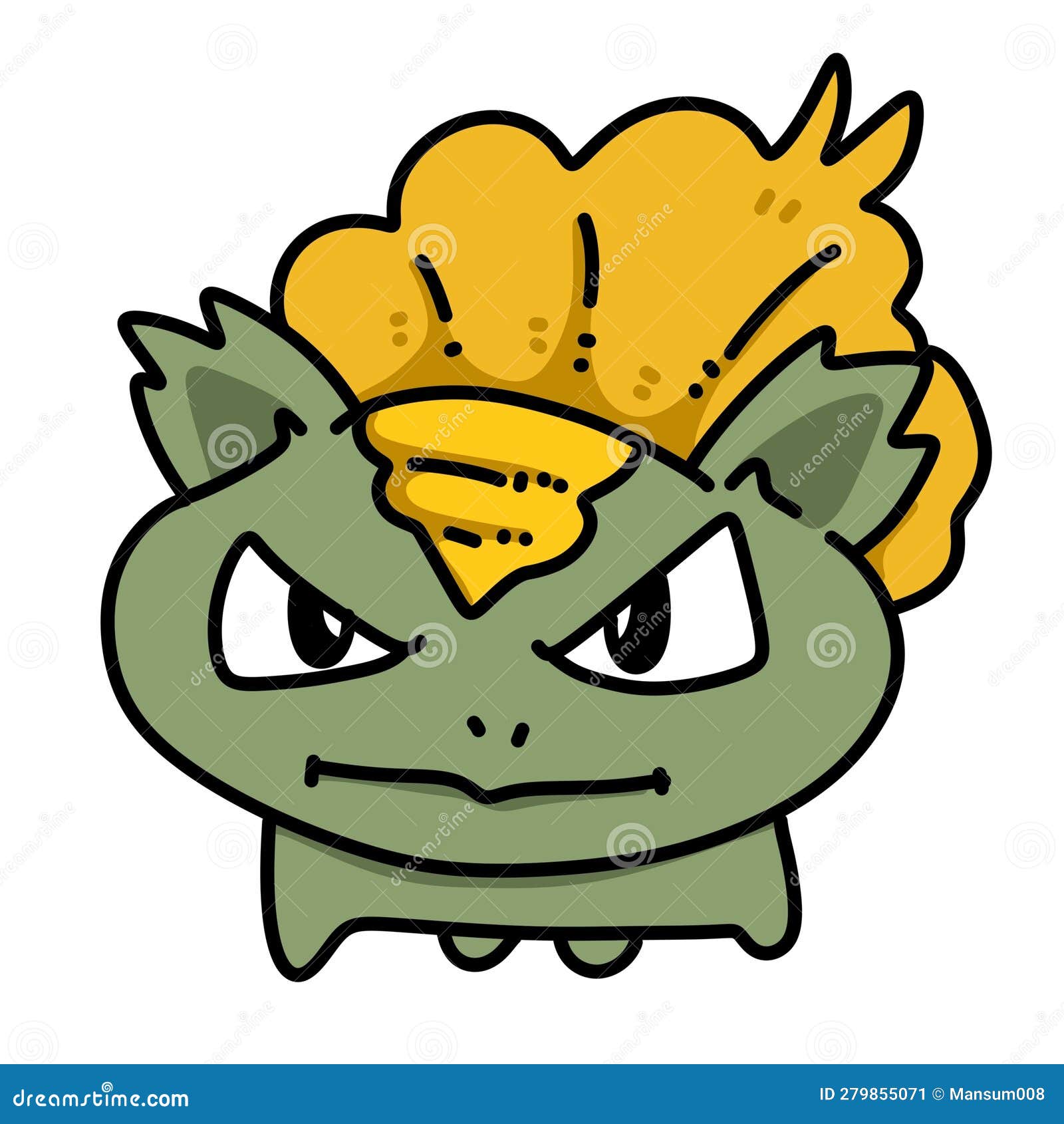 Illustration of Cartoon Angry Monster Stock Illustration - Illustration ...