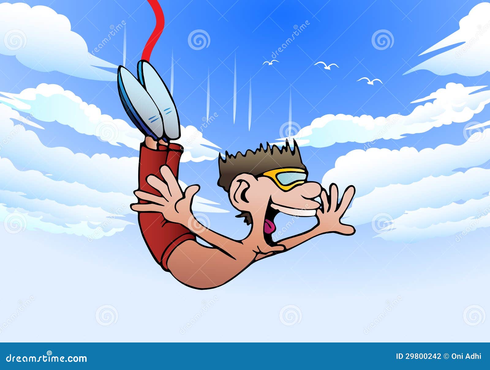 Bungee jumper stock illustration. Illustration of athlete - 29800242