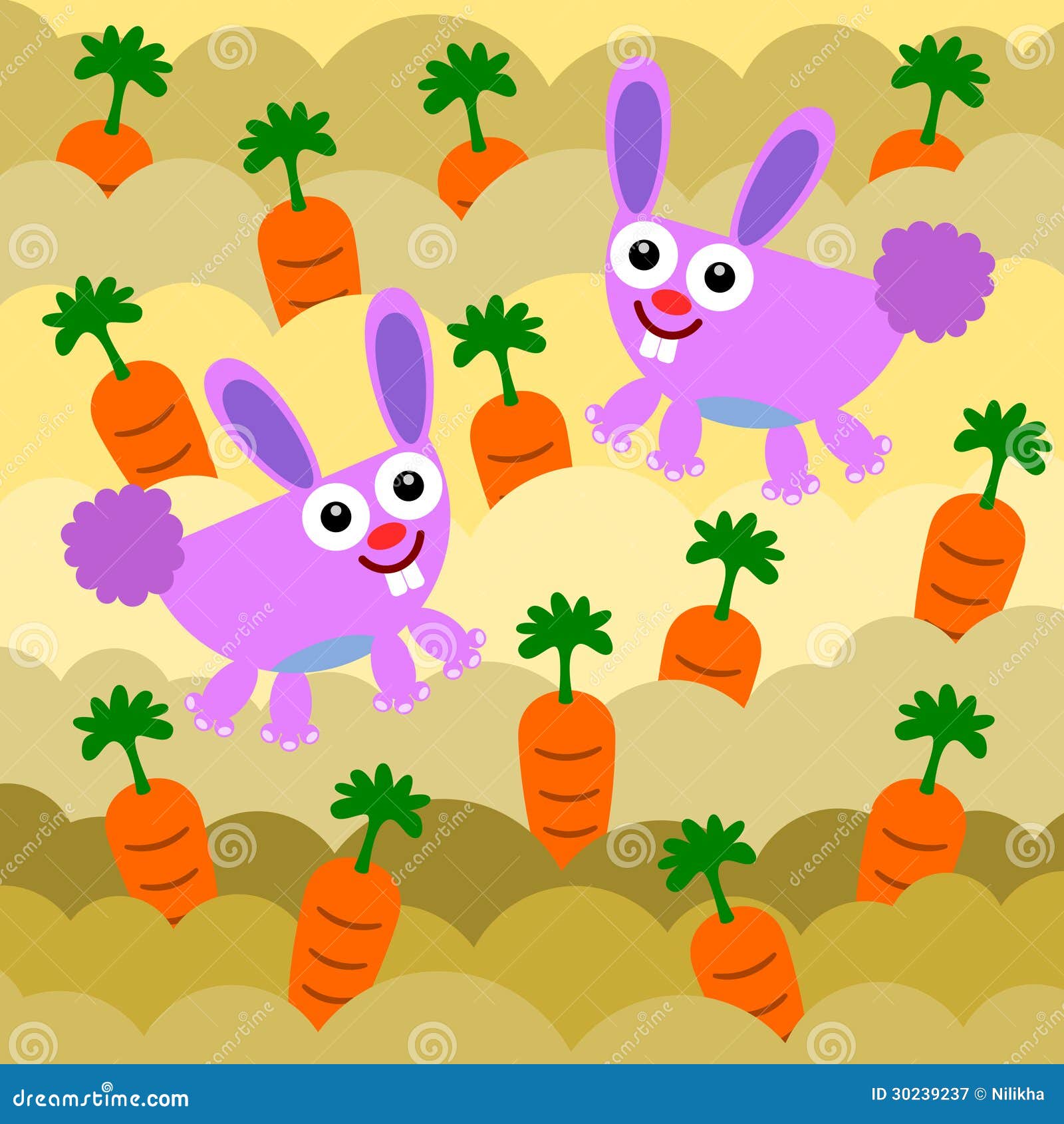 Carrot patch stock illustration. Illustration of animal - 30239237
