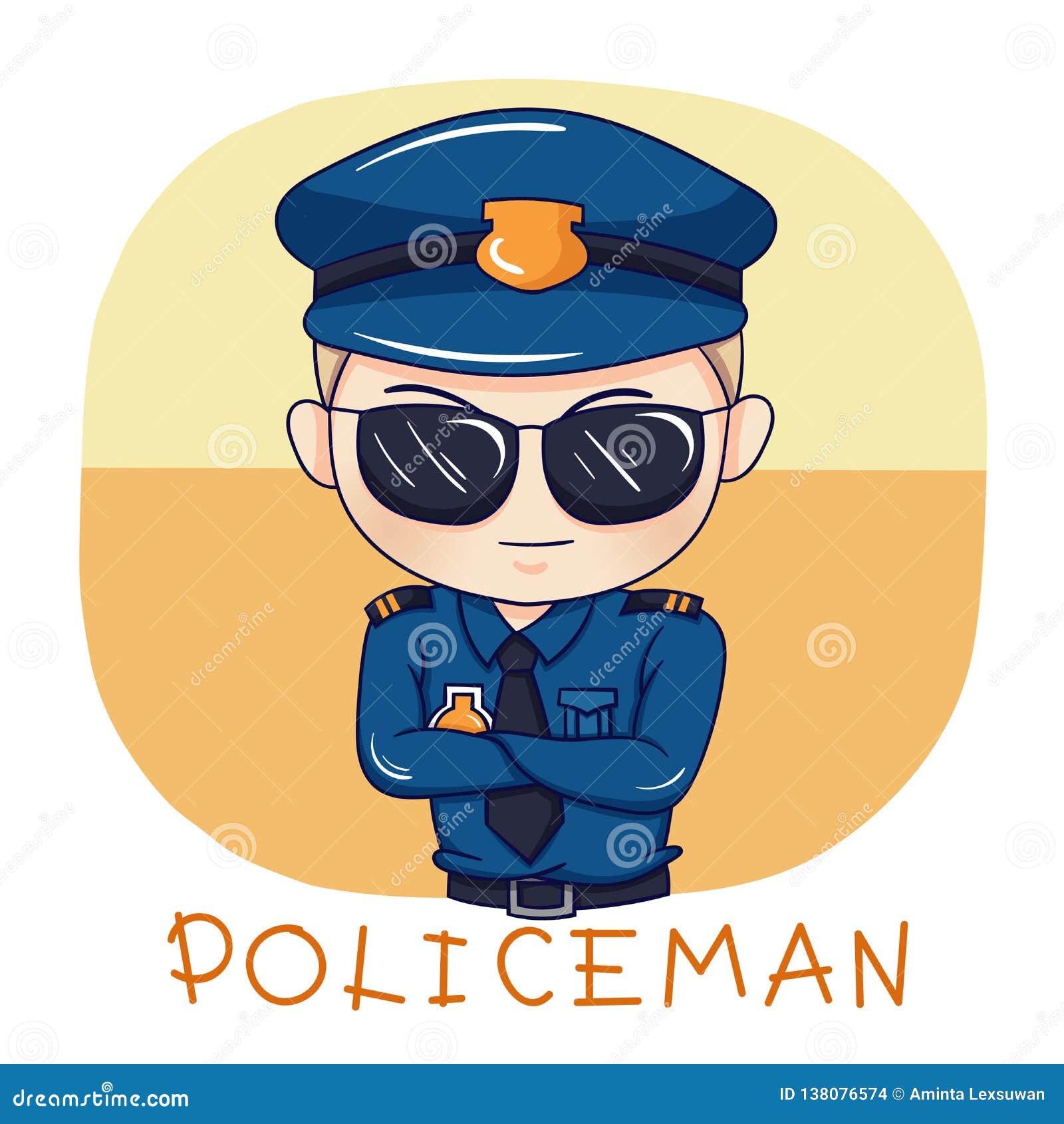 Policeman__vector_2 stock vector. Illustration of people - 138076574