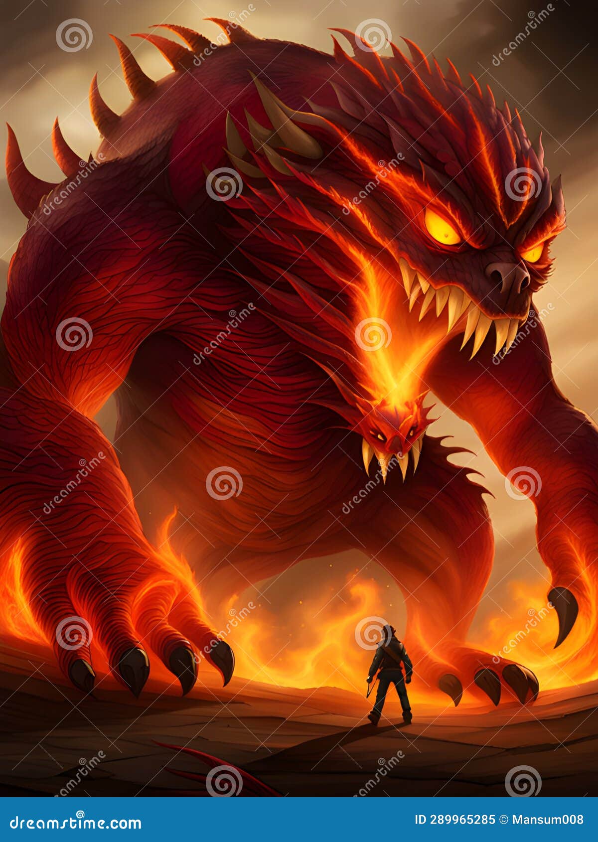 Illustration of a Cartoon Devil in Red Color, Ai Generated Stock ...