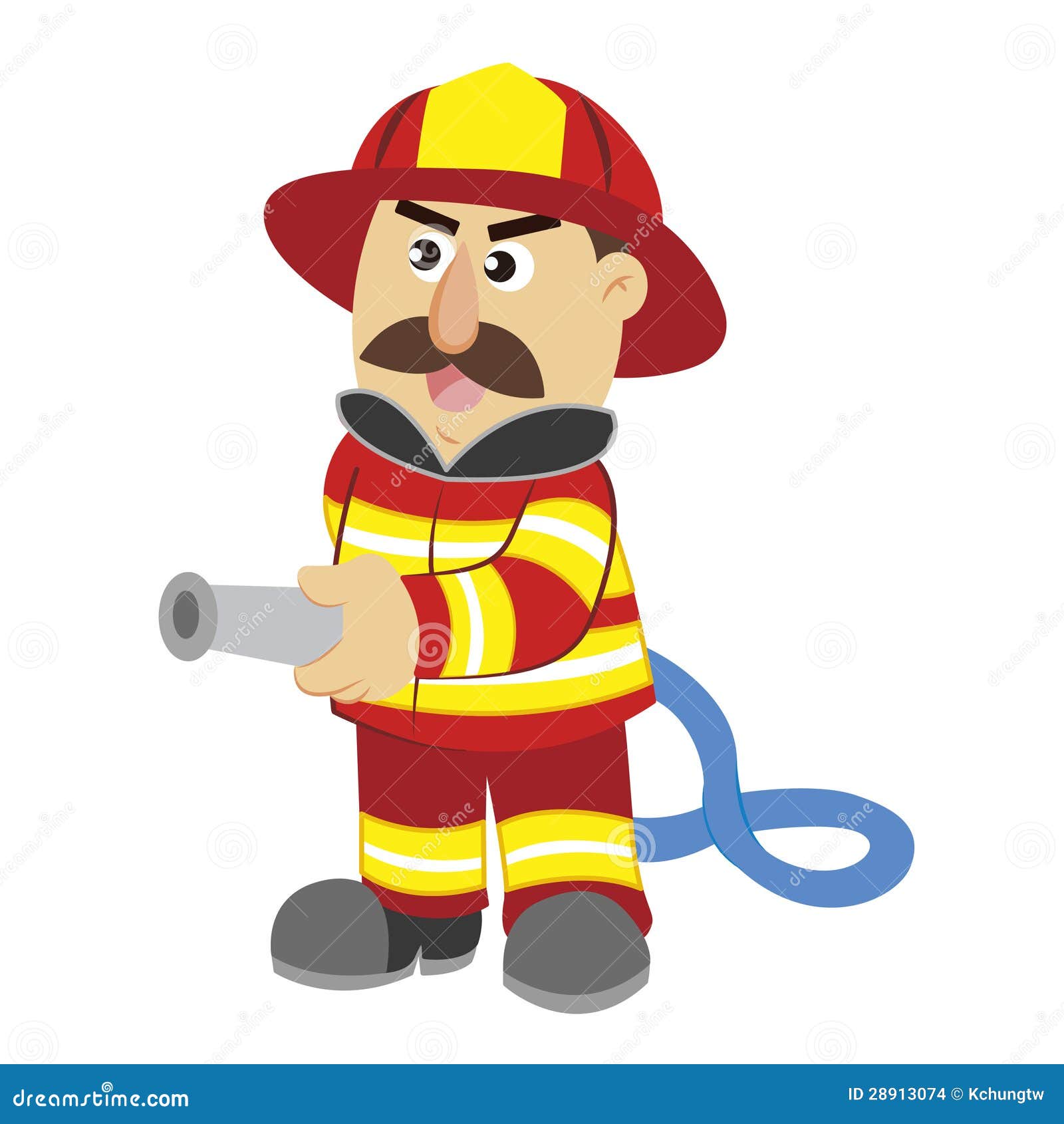 Cartoon Fireman Pattern Vector Illustration | CartoonDealer.com #85231226
