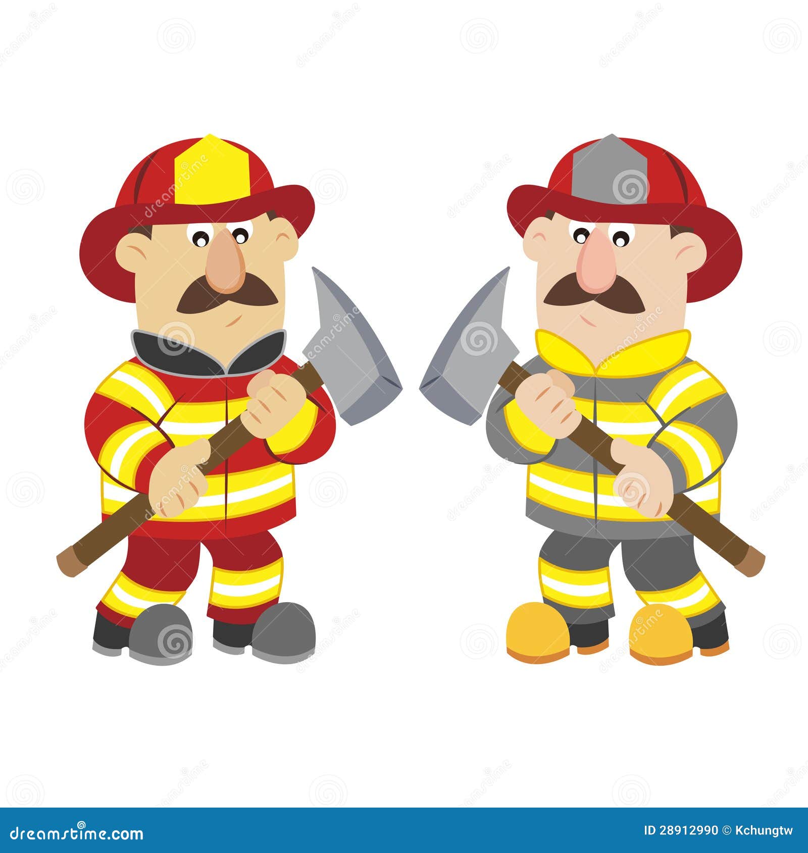 Illustration of Cartoon Fireman ,vector Stock Vector - Illustration of ...