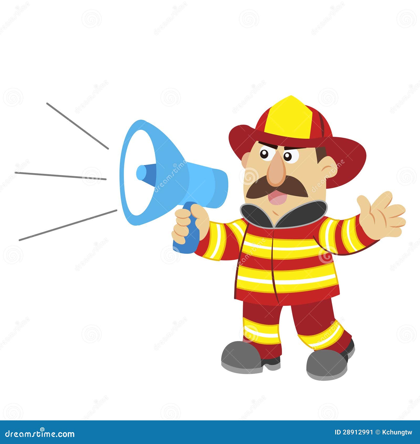 Illustration of Cartoon Fireman , Vector Stock Vector - Illustration of ...