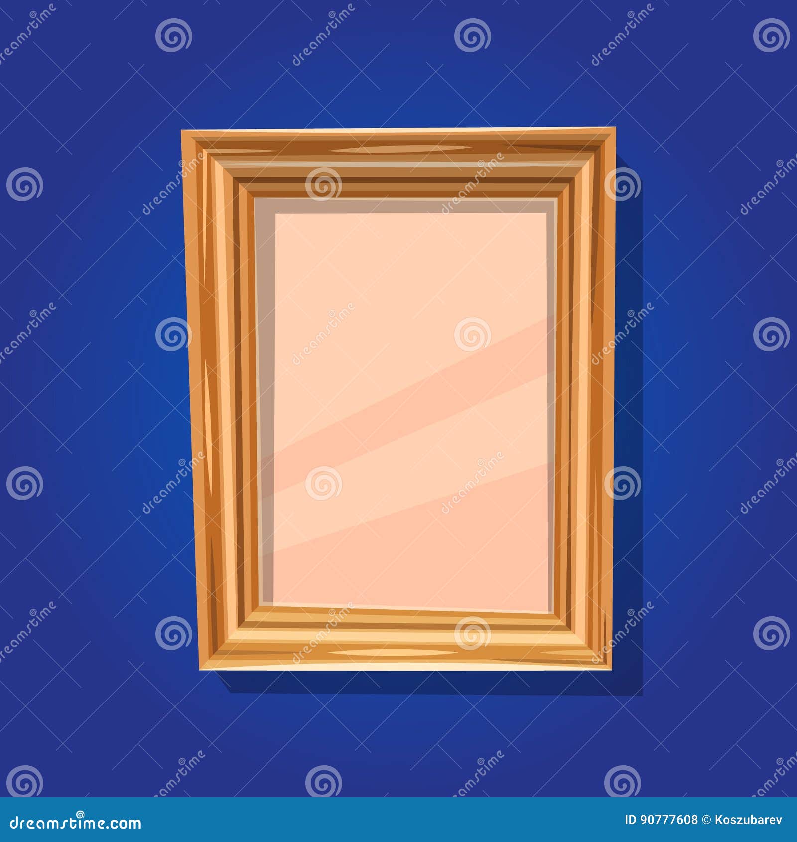 Illustration Cartoon Frame. Stock Vector - Illustration of flat, brown ...