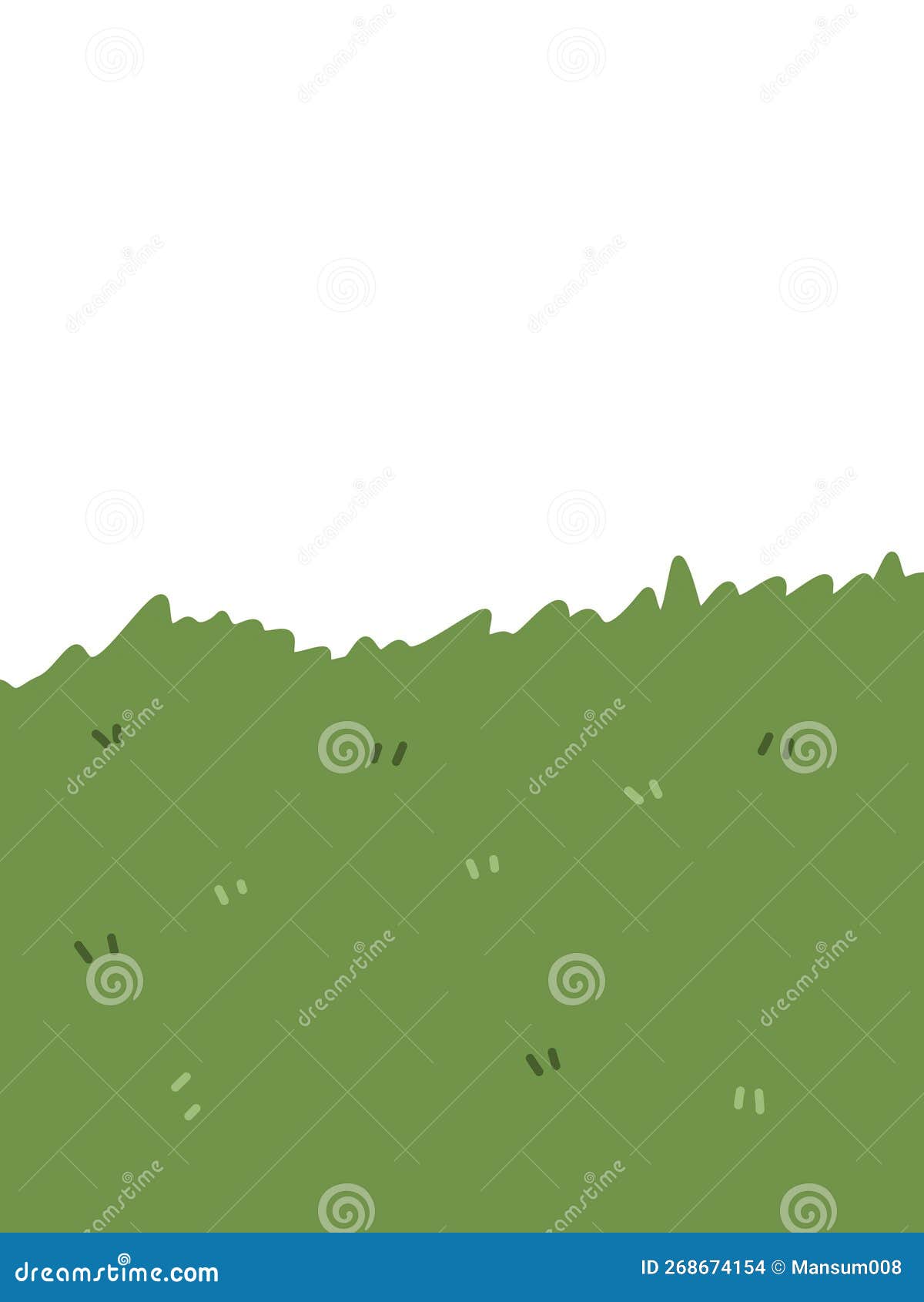 Illustration of Cartoon Green Grass Stock Illustration - Illustration ...