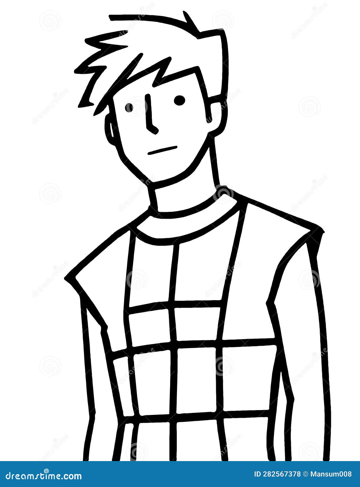 Illustration of Cartoon Man Stock Illustration - Illustration of face ...