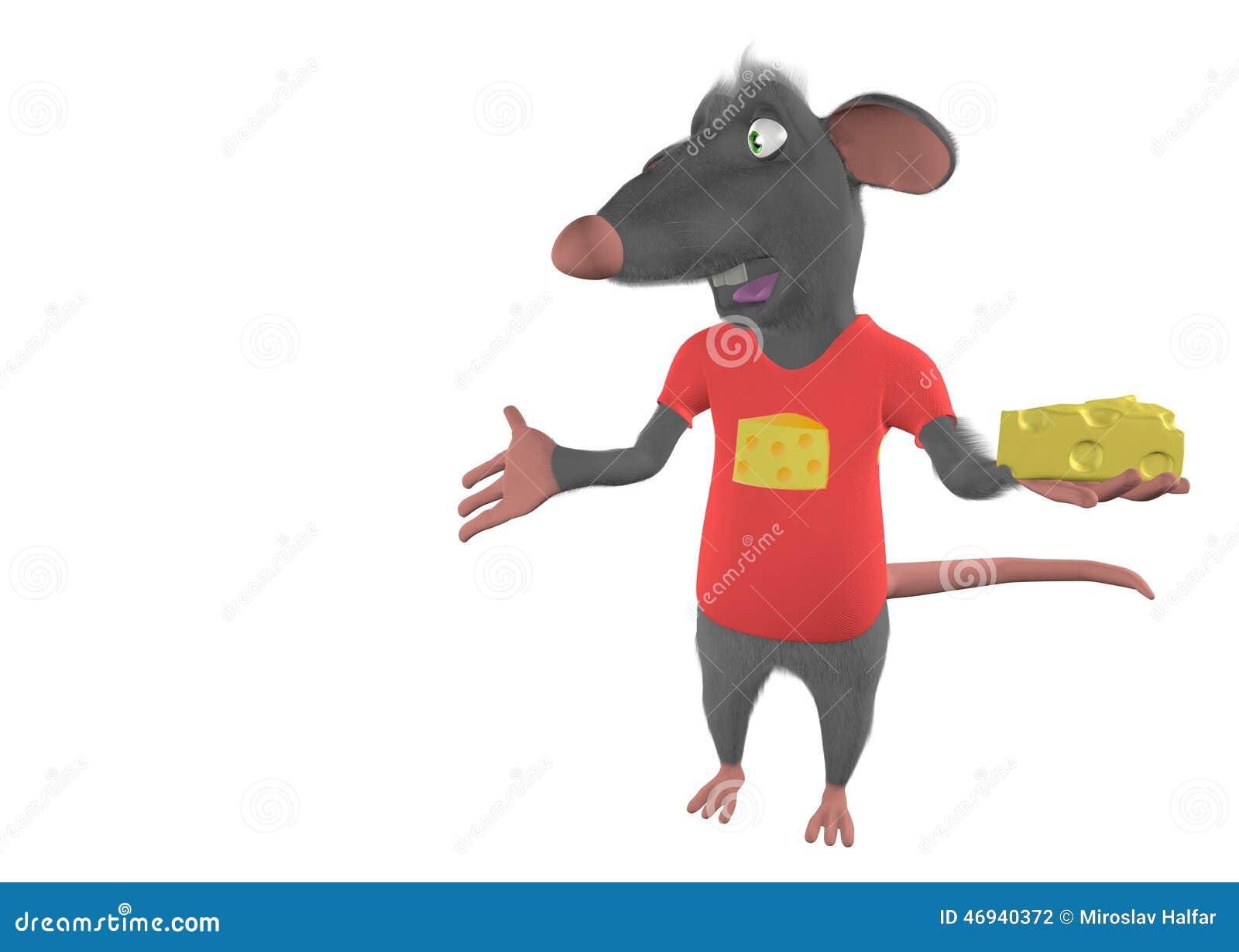 Fat Mouse Showing Anger With Clenched Teeth And Small Hands, Set ...
