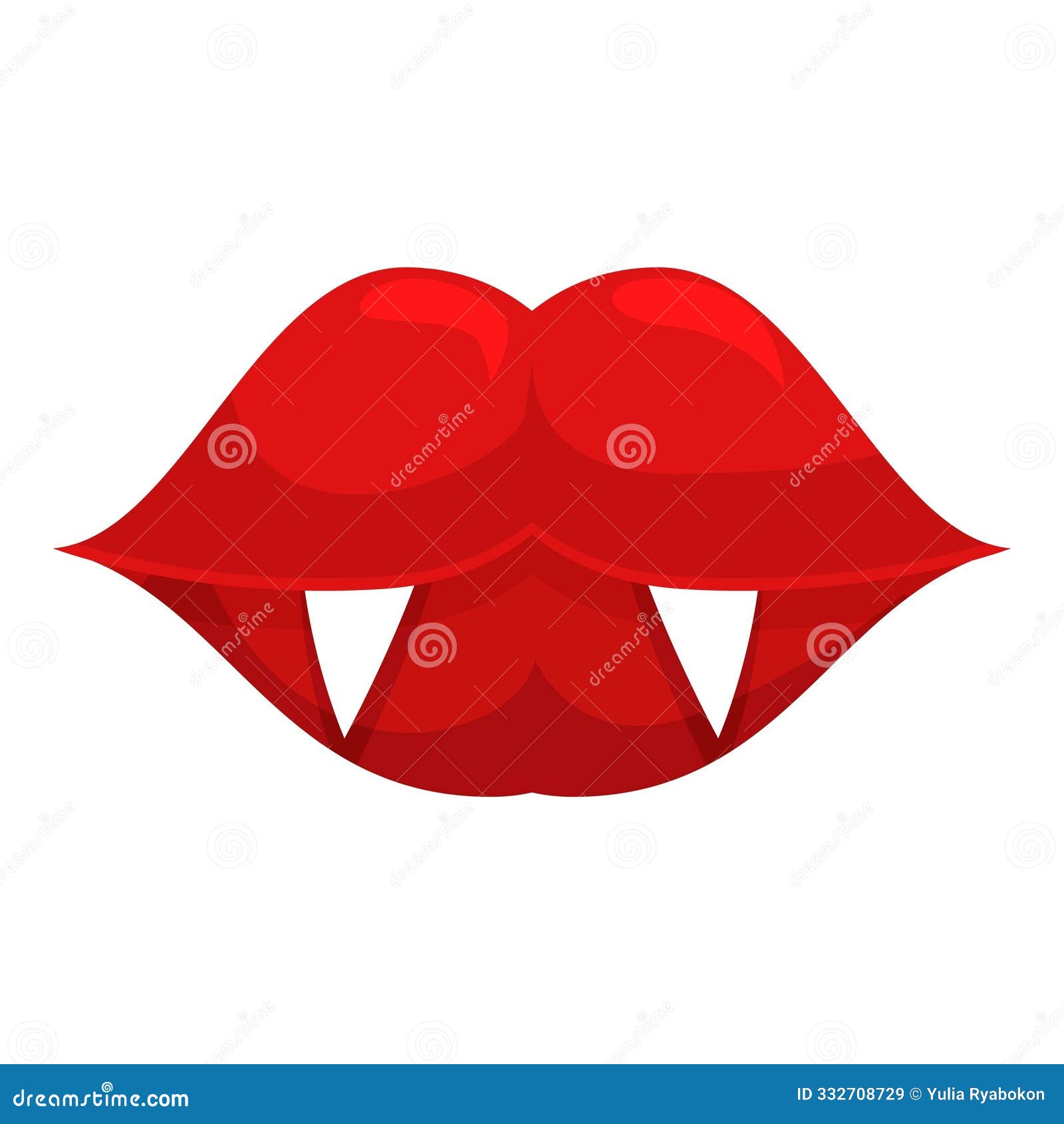 Vampire Lips Seamless Pattern. Pop Art Vector Illustration For ...
