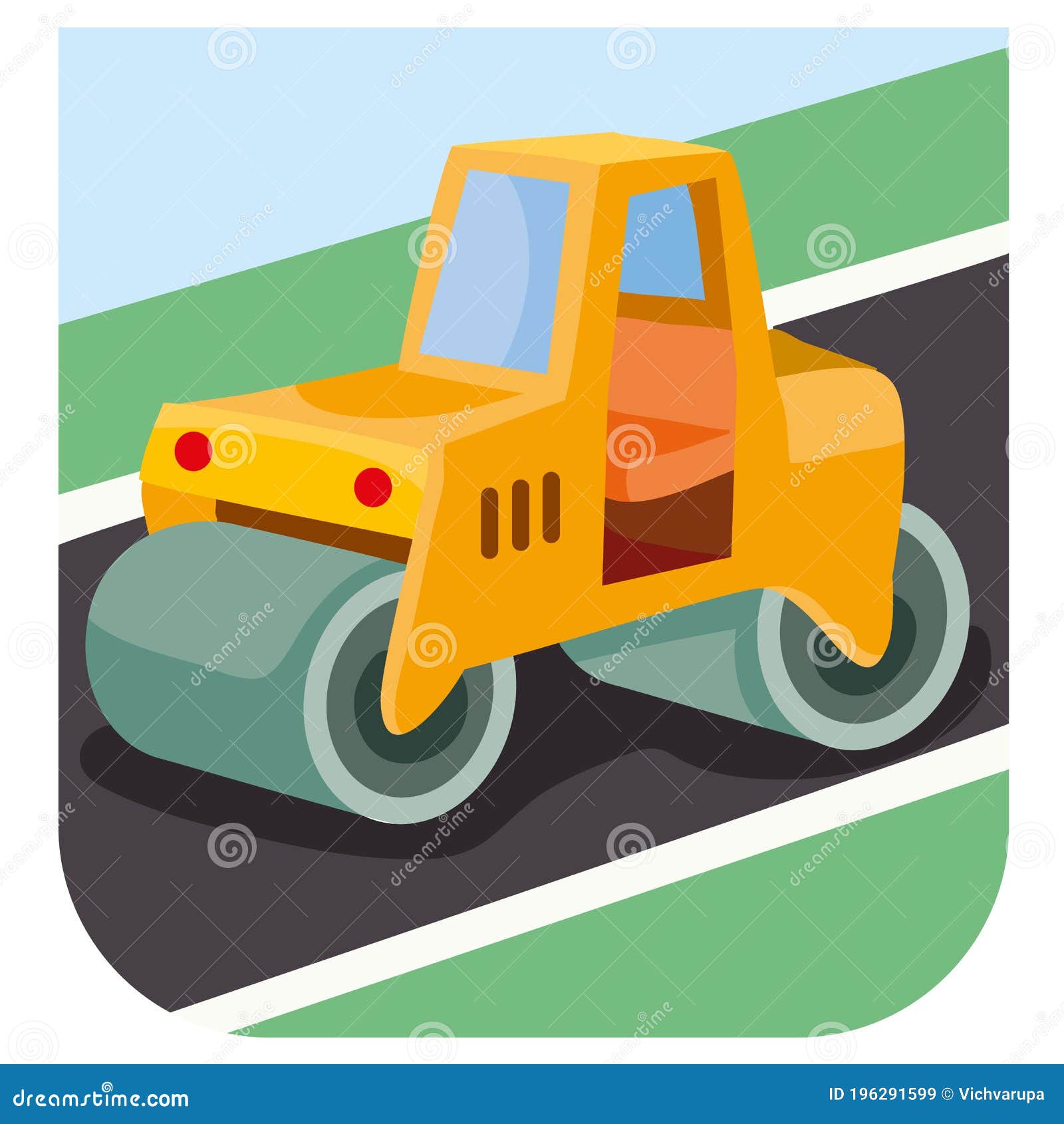 Road Construction Cartoon