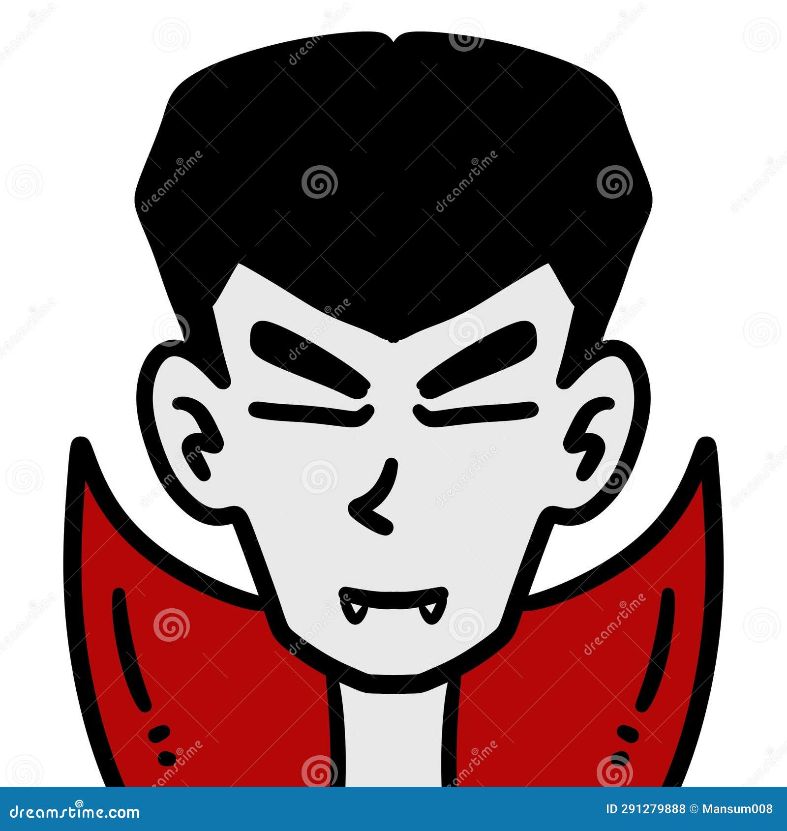 Illustration of Cartoon Vampire Man Stock Illustration - Illustration ...