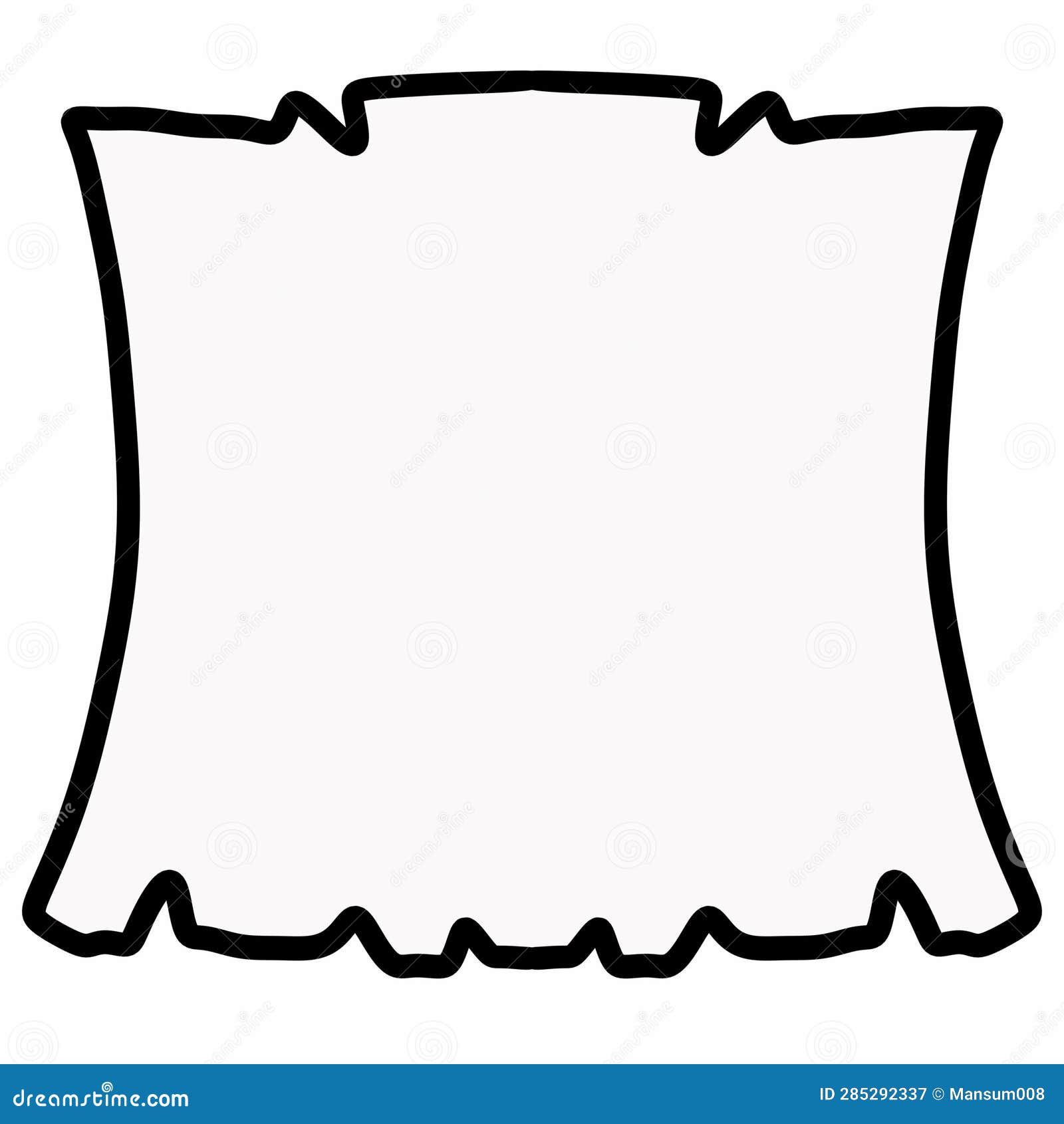 Illustration of Cartoon White Paper Stock Illustration - Illustration ...