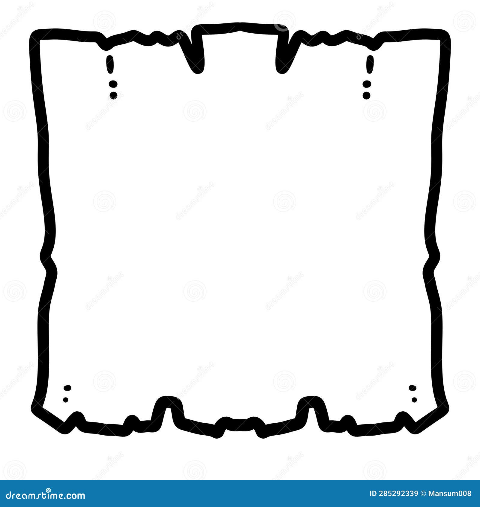 Illustration of Cartoon White Paper Stock Illustration - Illustration ...