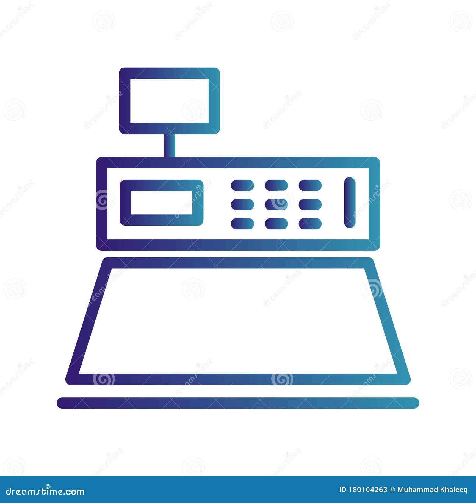 Illustration Cash Counter Icon for Personal and Commercial Use. Stock ...
