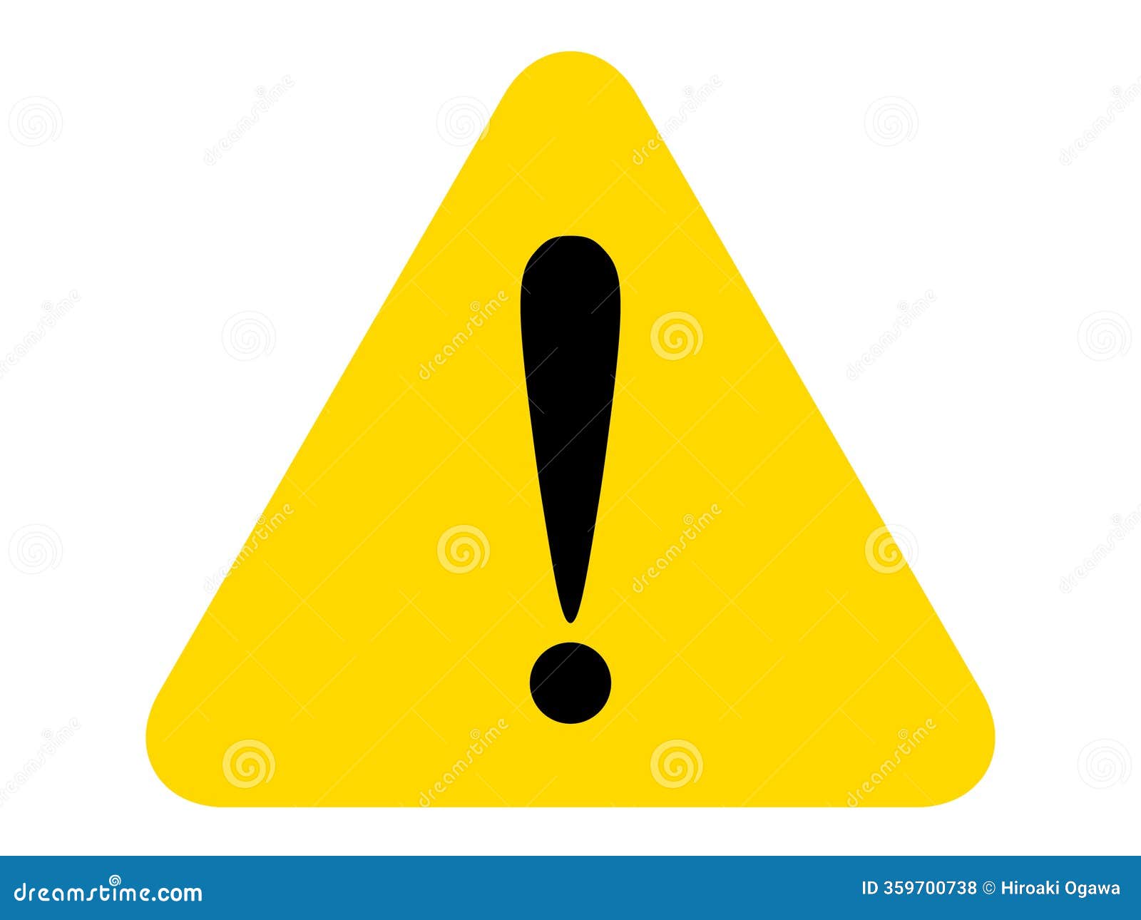 Illustration of Caution Mark Icon Stock Illustration - Illustration of ...