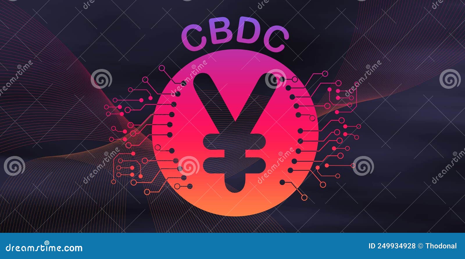 Concept of cbdc stock illustration. Illustration of dollar - 249934928