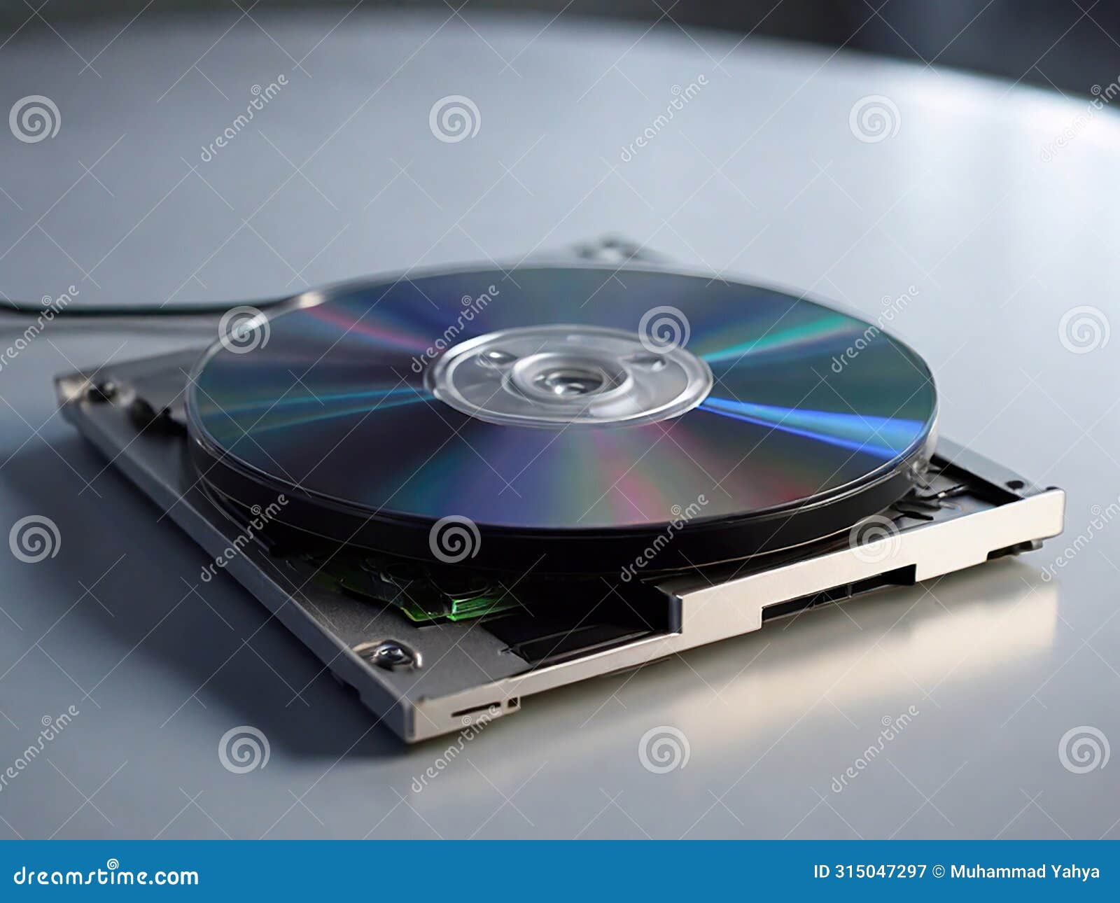 Illustration of a CD DVD Cassette on a Table Stock Illustration ...