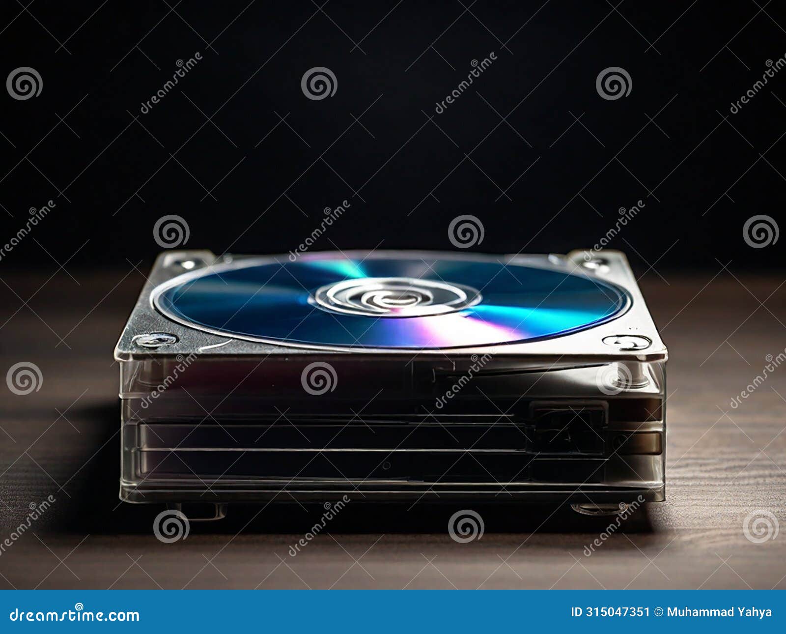 Illustration of a CD DVD Cassette on a Table Stock Illustration ...
