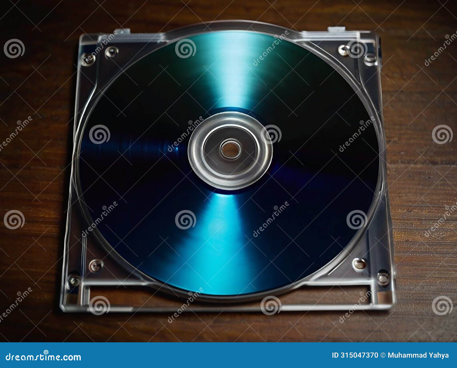 Illustration of a CD DVD Cassette on a Table Stock Illustration ...