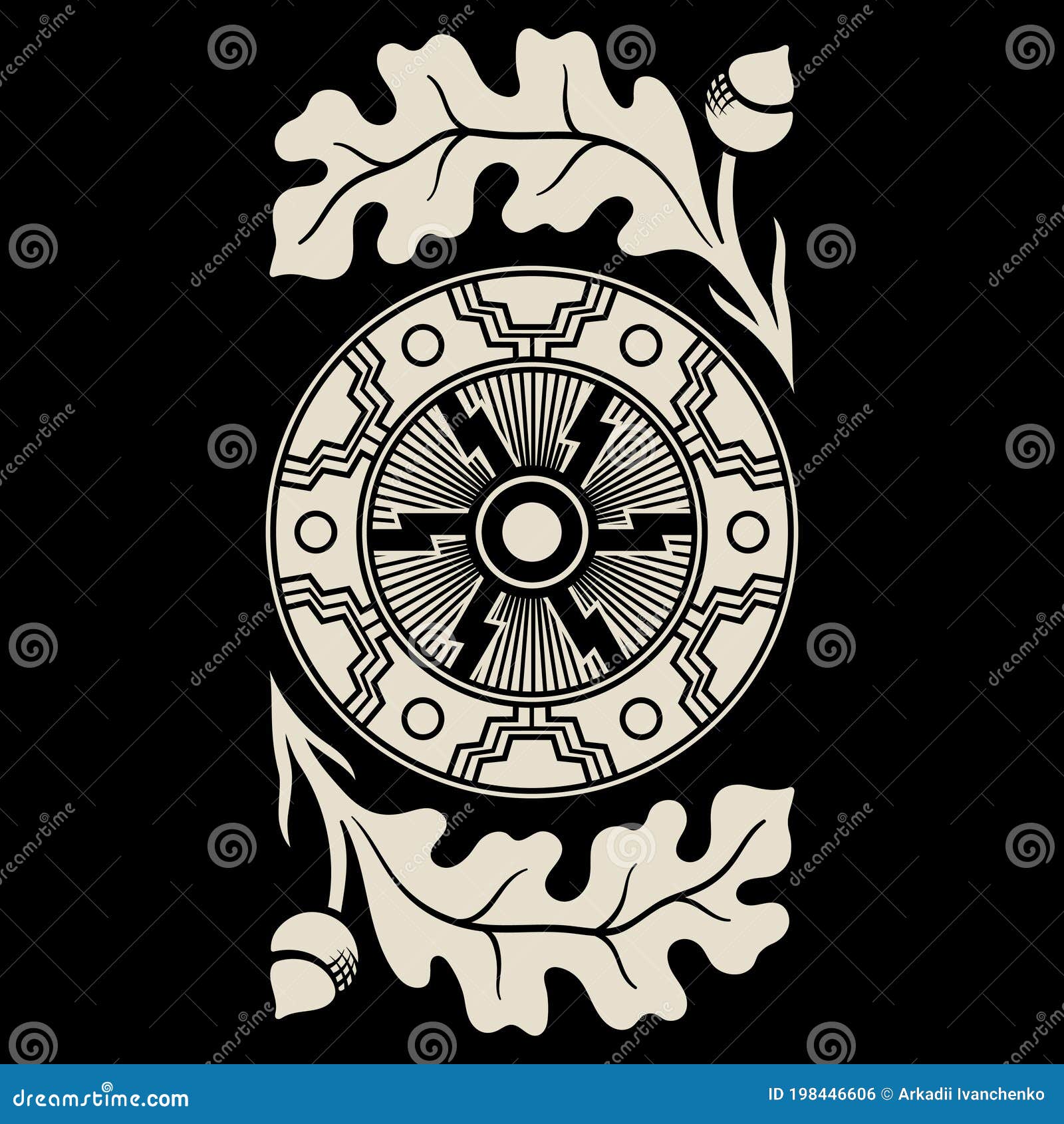 Sun Wheel Mandala Circle Of Life Order Symbol Fate Cycle Rebirth ...
