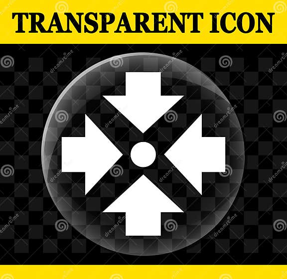 Centralization Point Vector Circle Icon Stock Vector - Illustration of ...