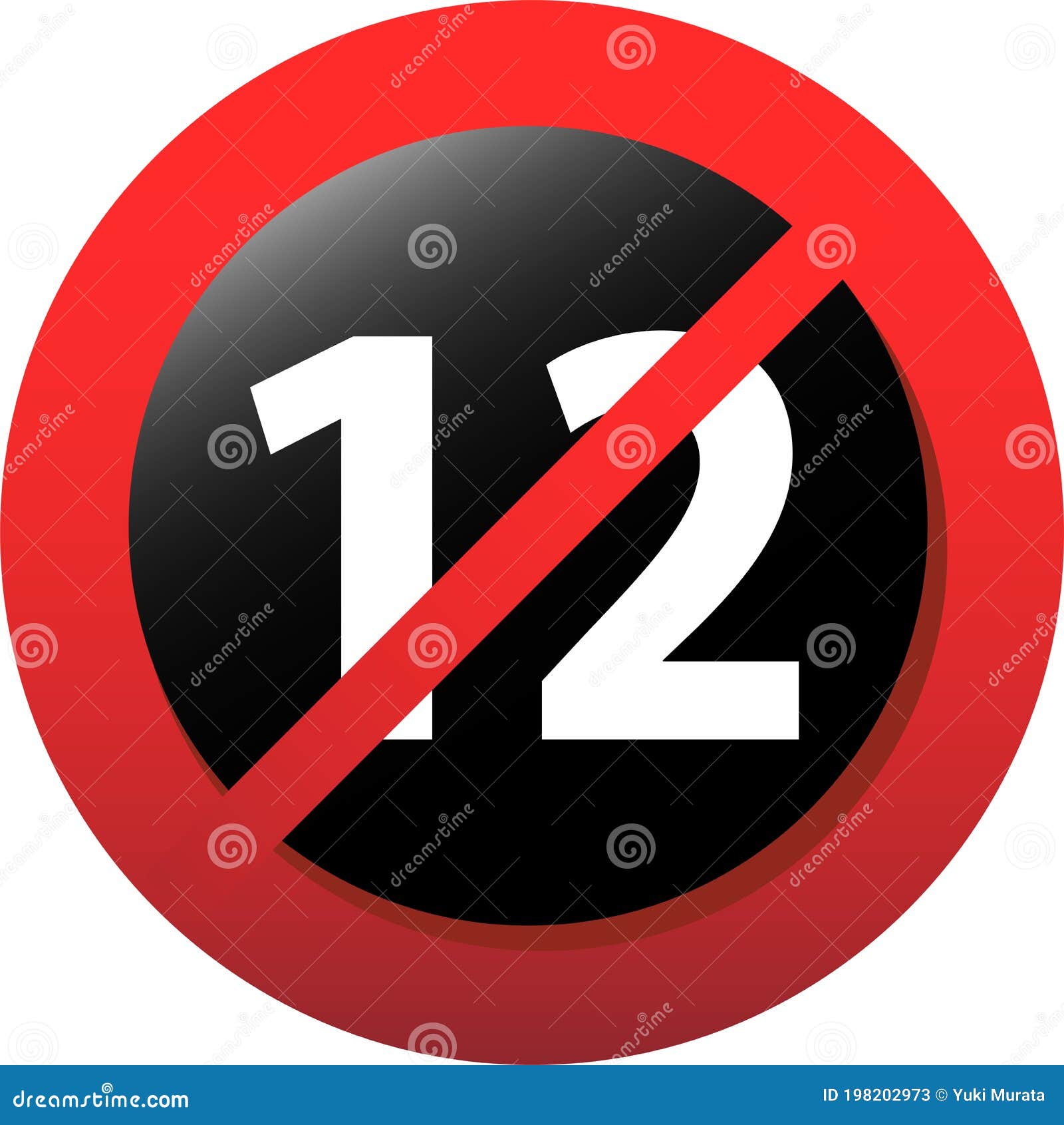 12 certificate mark stock vector. Illustration of warning - 198202973