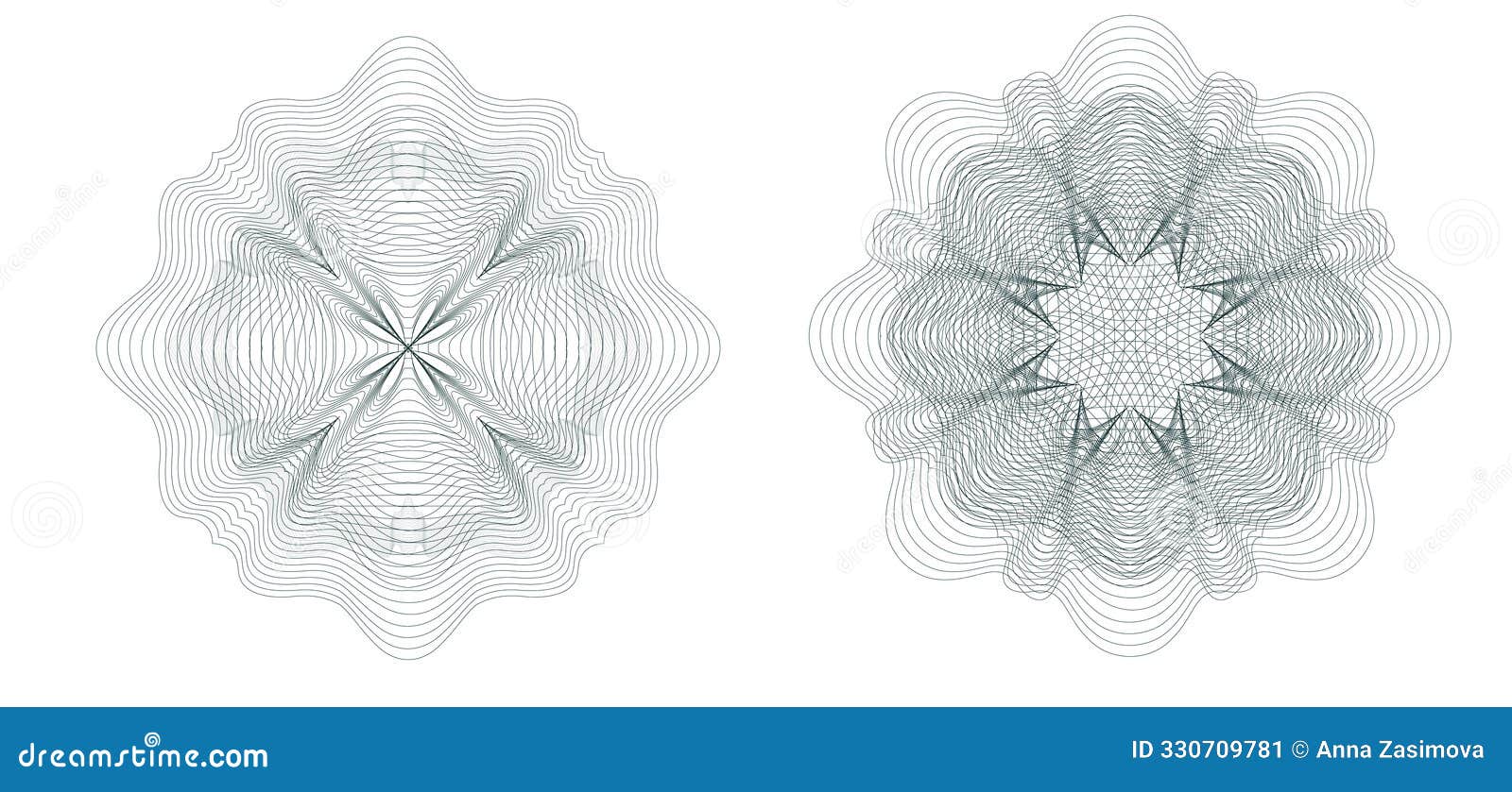 Illustration Certificate Pattern Watermark, Decorative Guilloche. Stock ...