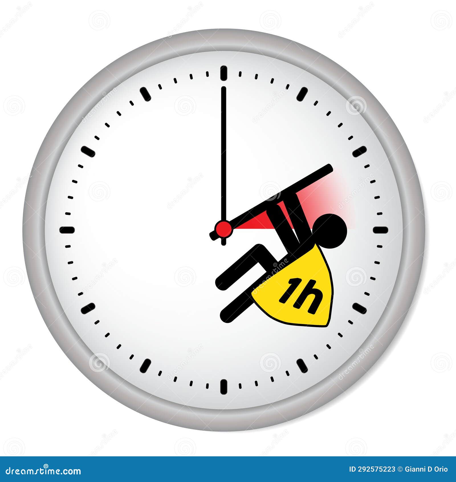 Illustration for Changing Daylight Saving Time and Standard Time Stock ...