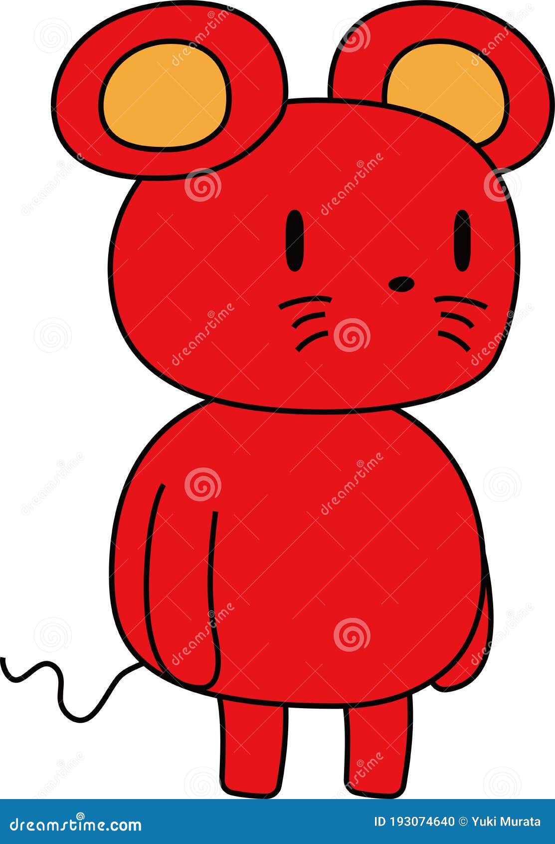 Character of Various Red Rat Stock Vector - Illustration of material ...