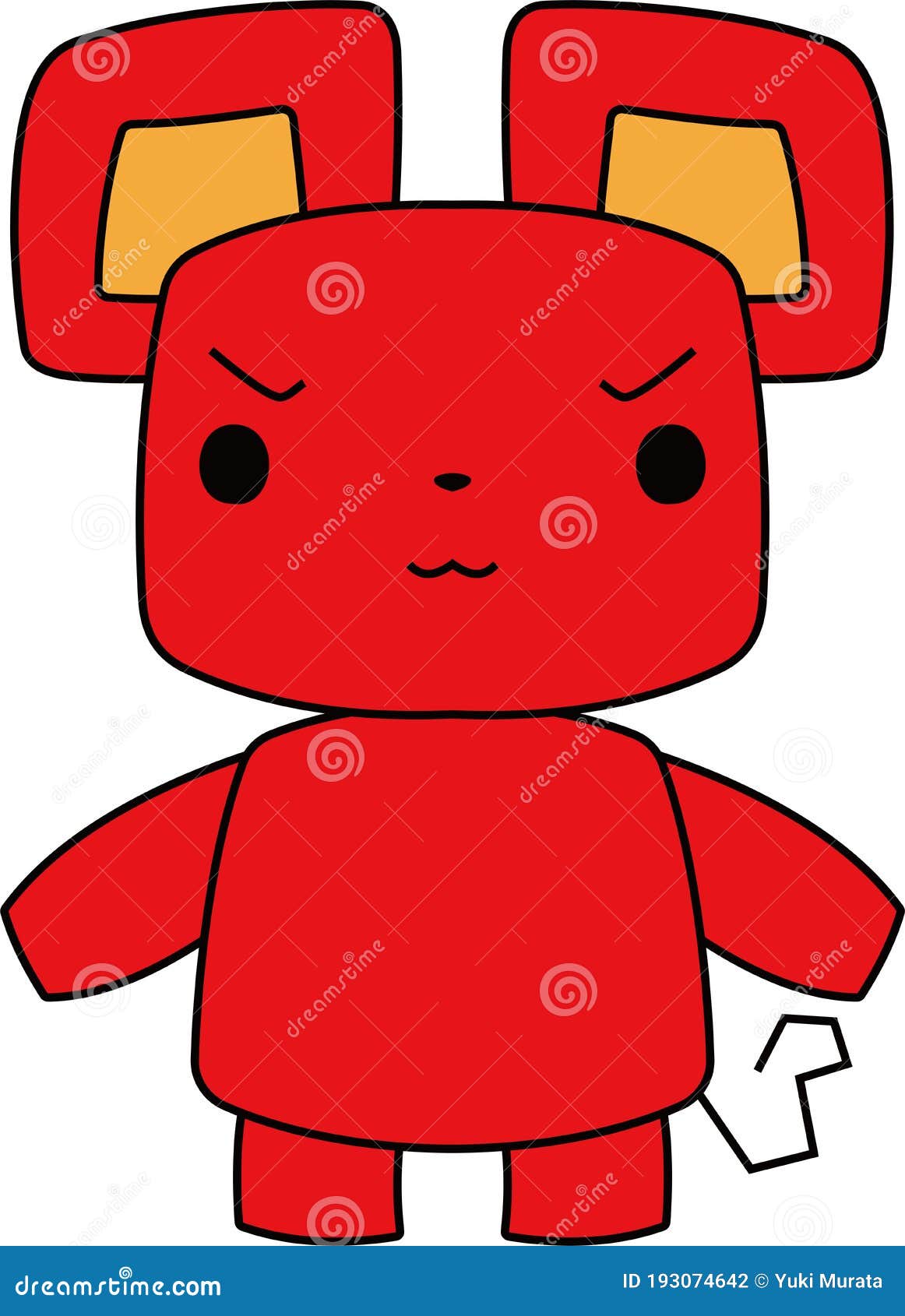 Character of Various Red Rat Stock Vector - Illustration of cute ...