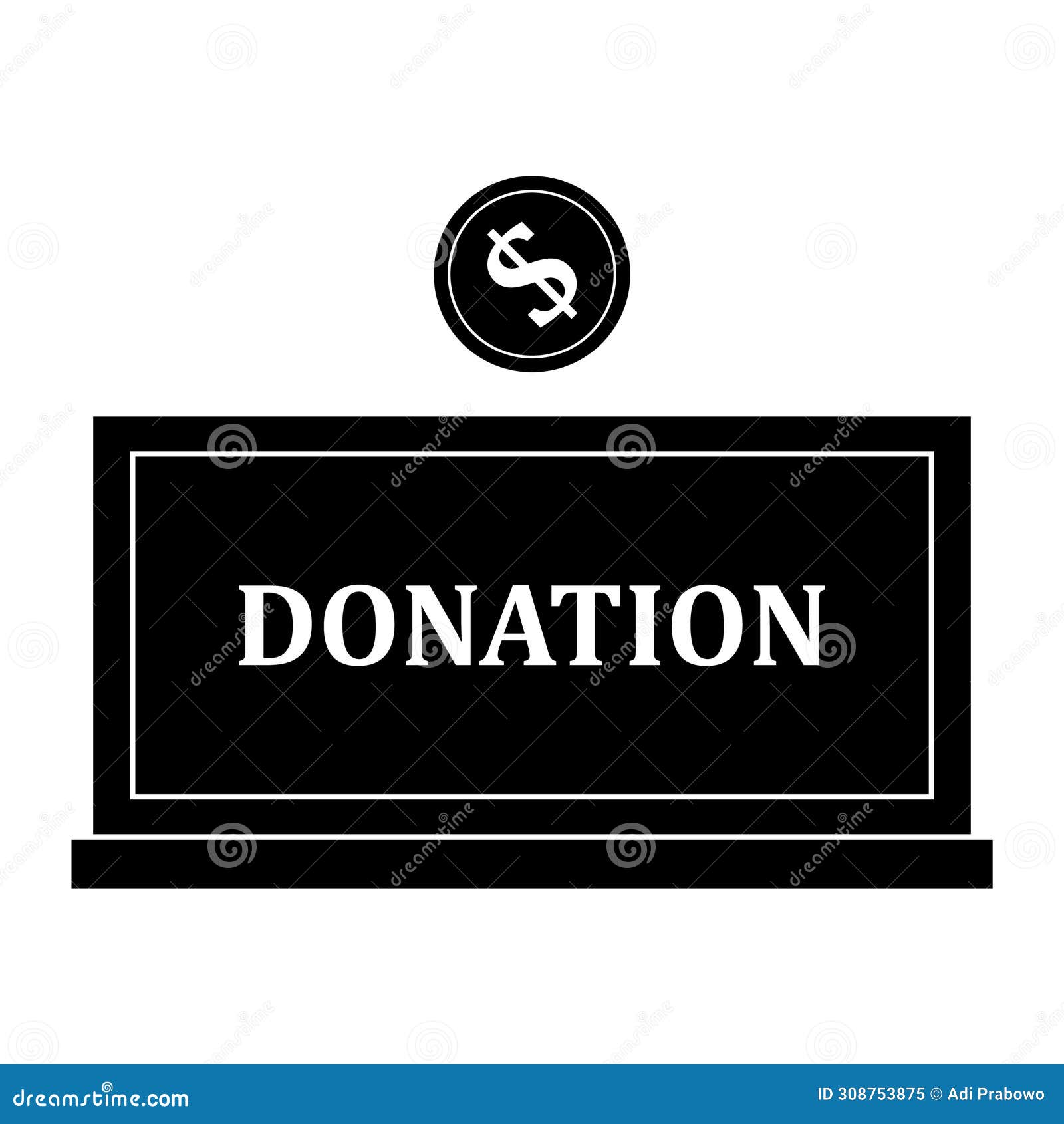 Illustration of Charity Box Icon Vector Design Stock Vector ...