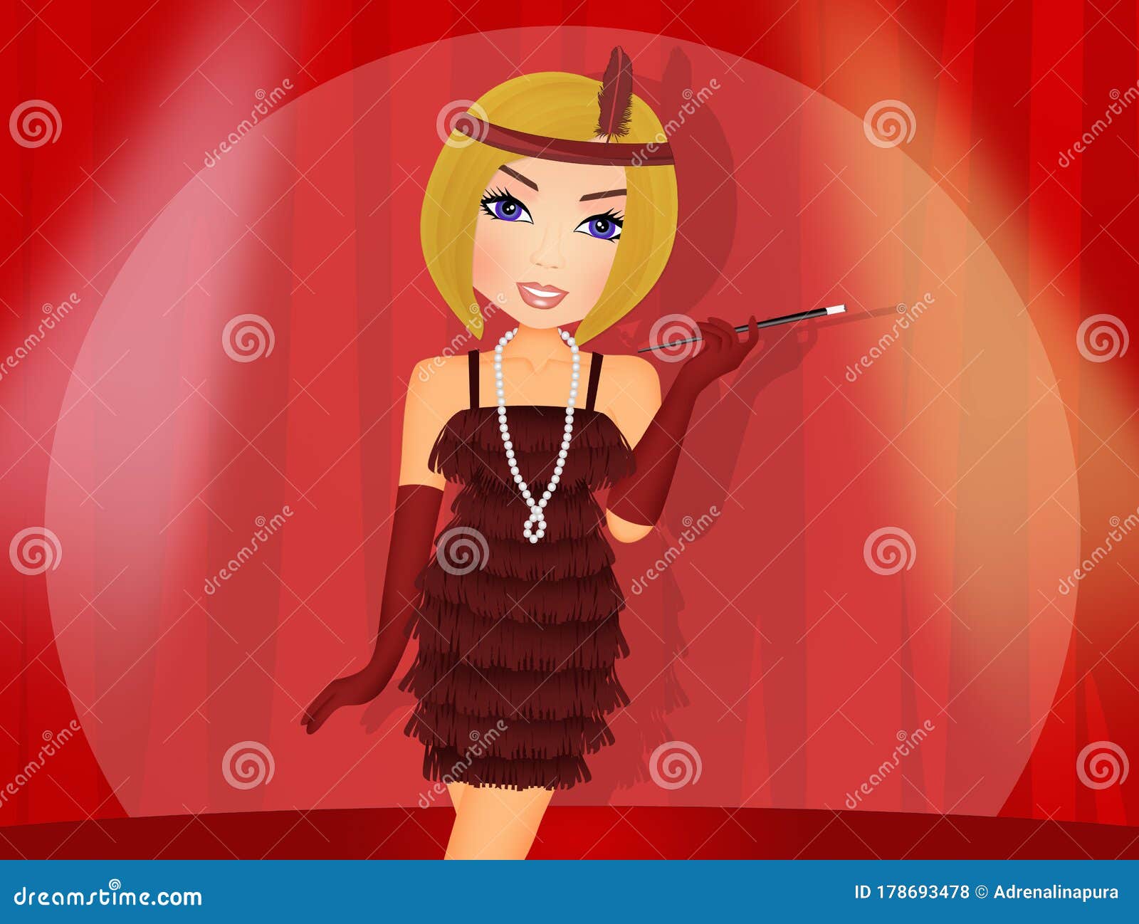 Illustration of Charleston Woman Stock Illustration - Illustration of ...