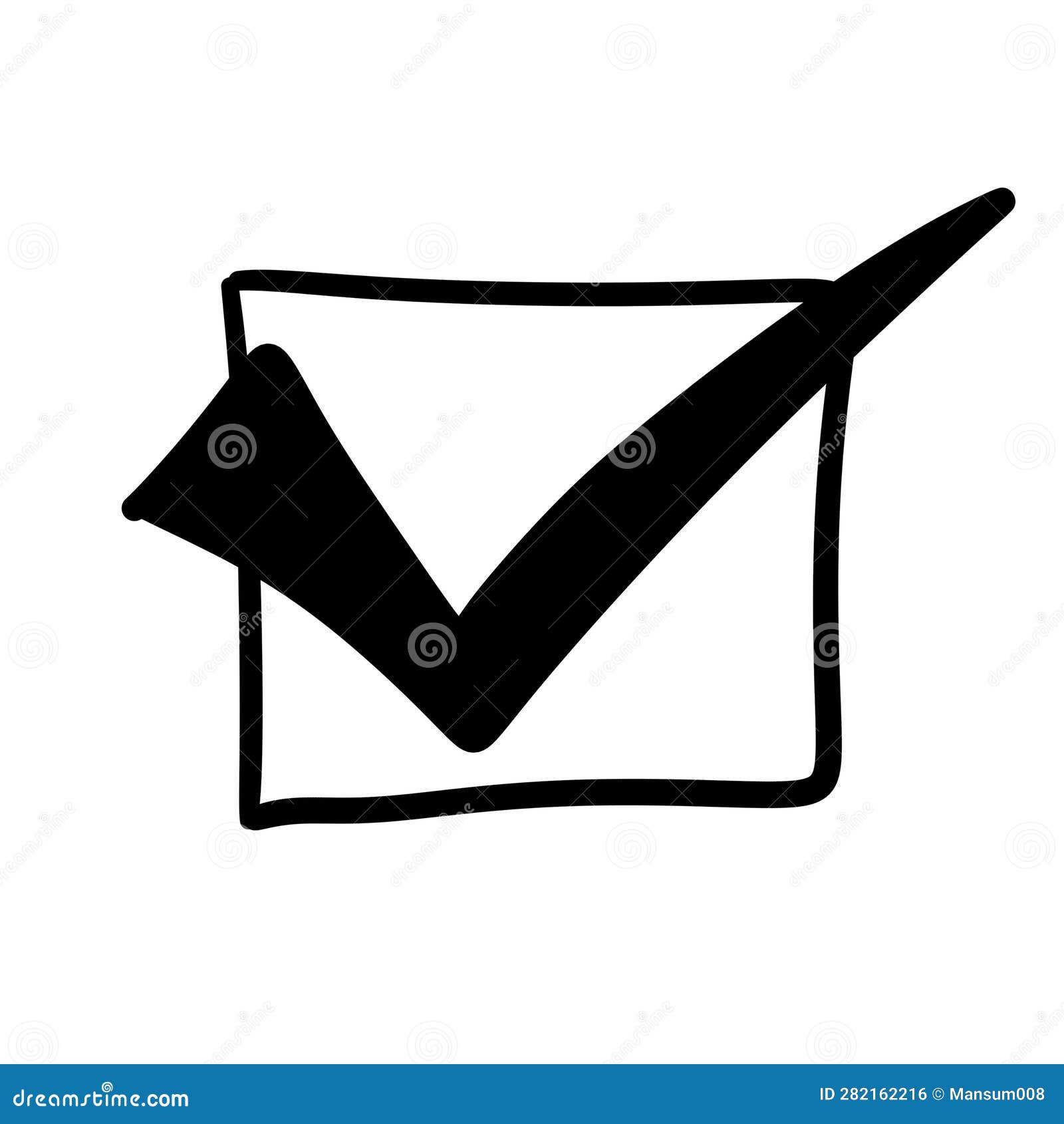 Illustration of Check Mark Icon Stock Illustration - Illustration of ...