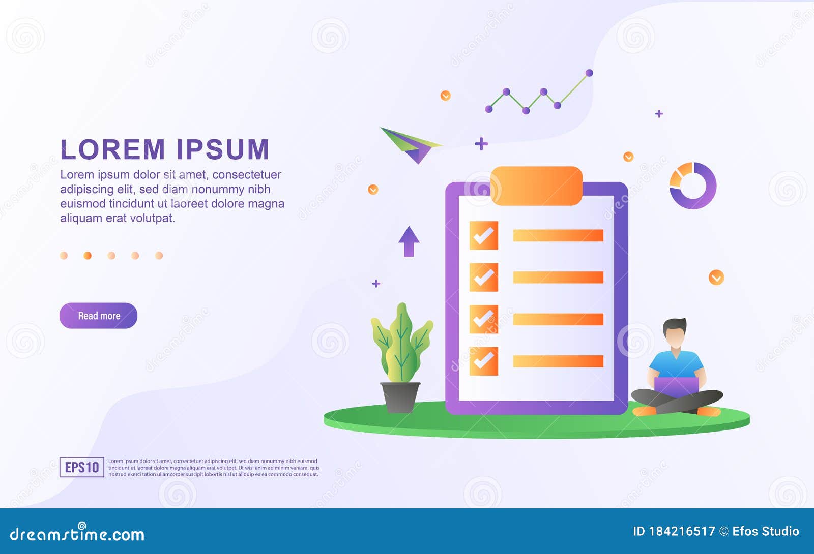 Illustration of Checking Items with Check Board Icons Stock Vector ...