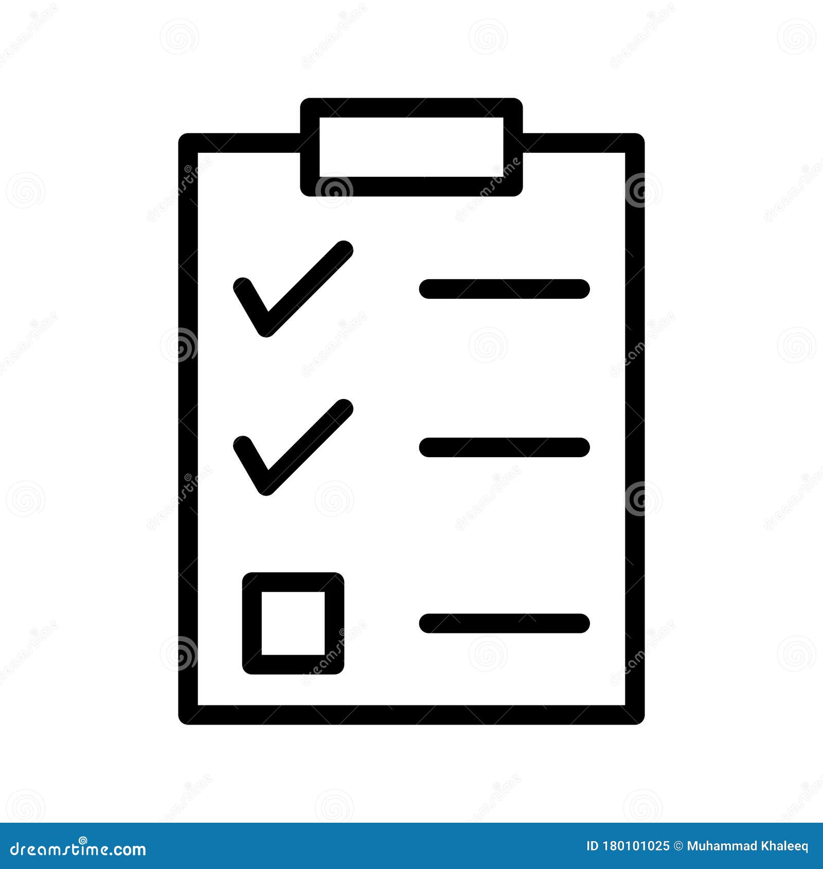 Illustration Checklist Icon for Personal and Commercial Use. Stock ...