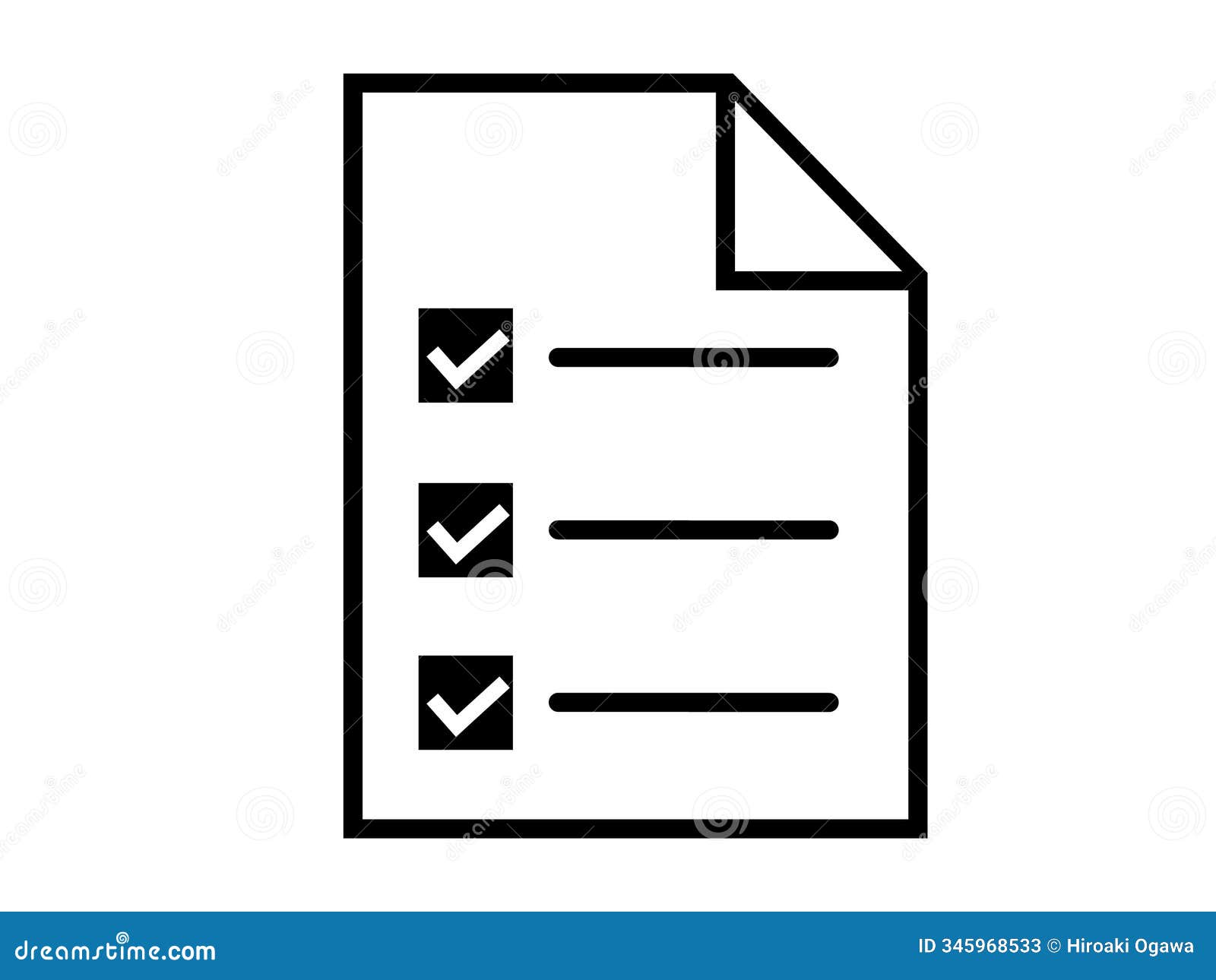 Checklist icon stock vector. Illustration of rules, prevention - 345968533