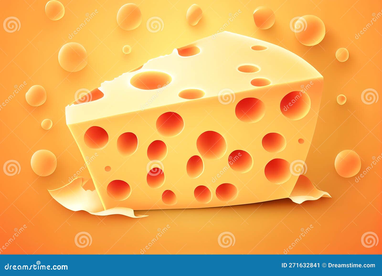 Illustration Cheesy Abstract Background. Generative AI Stock ...
